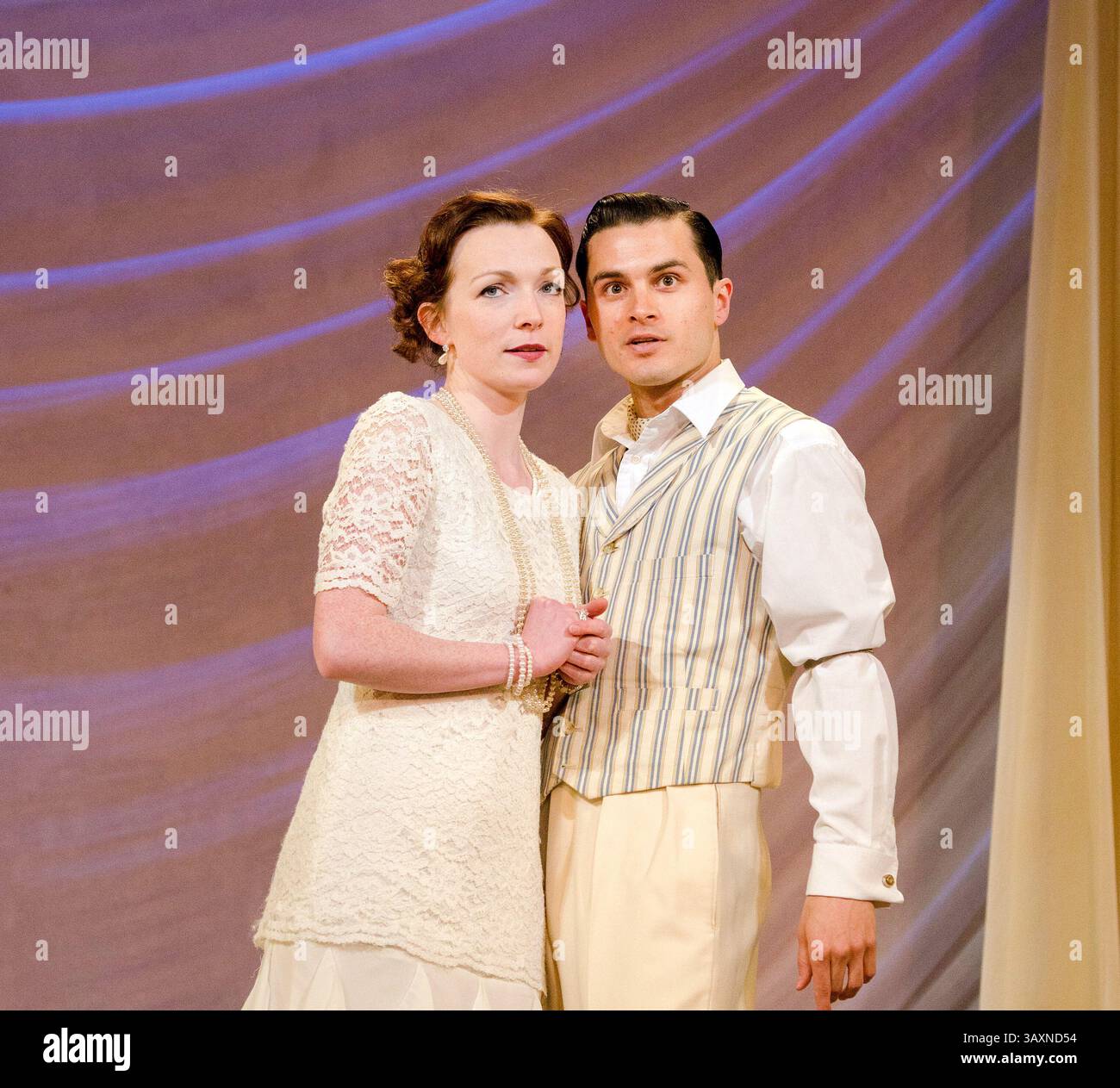 Kirsty Besterman (Daisy), Michael Malarkey (Gatsby) in THE GREAT GATSBY ...