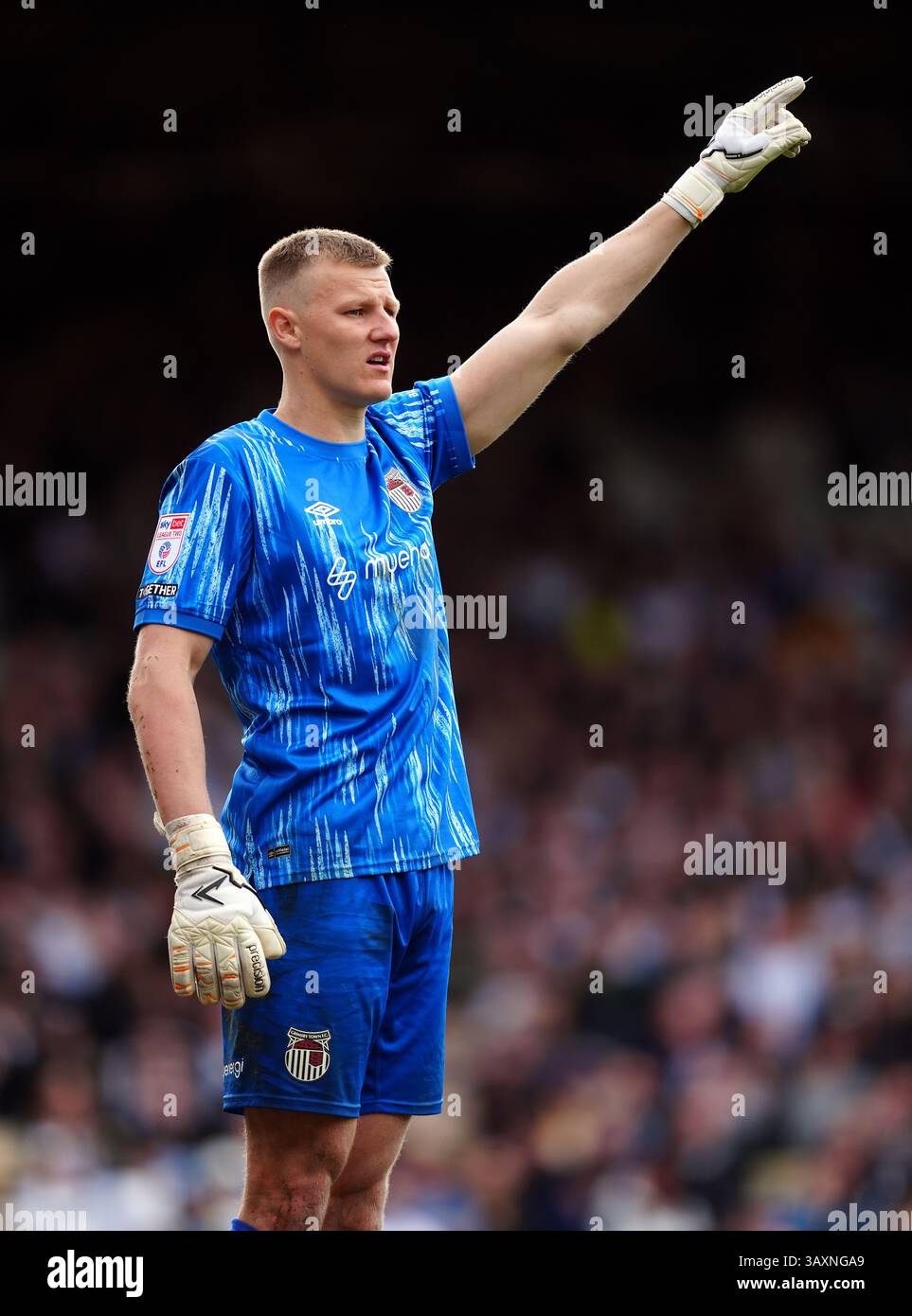 Grimsby Town's goalkeeper Jake Eastwood during the Sky Bet League Two ...