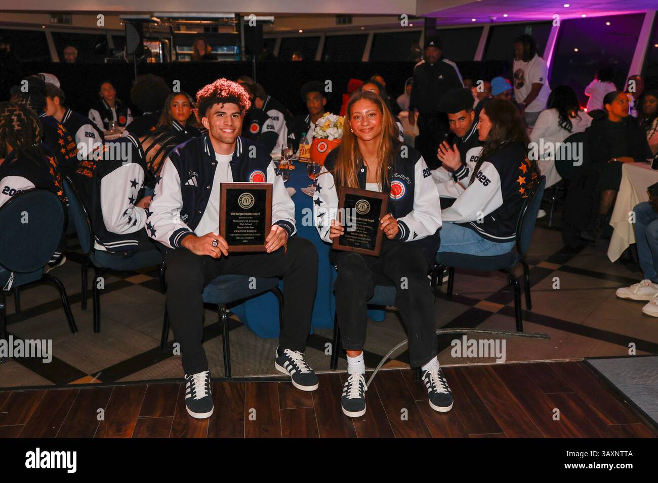 NEW YORK, NY - MARCH 30: From left to right McDonalds High School All ...