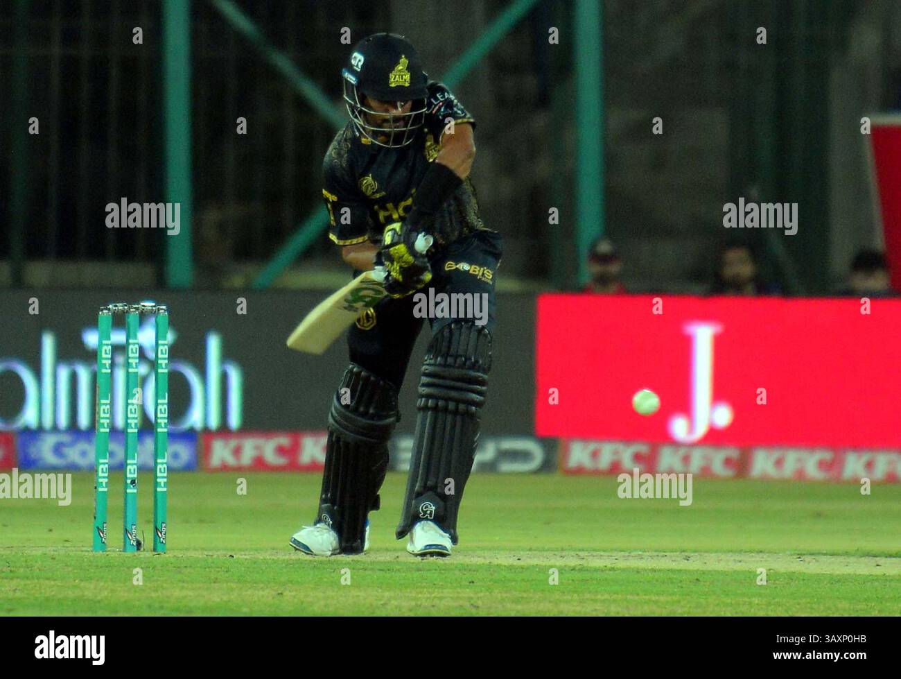 Players are in action during the Pakistan Super League (PSL- X) match ...
