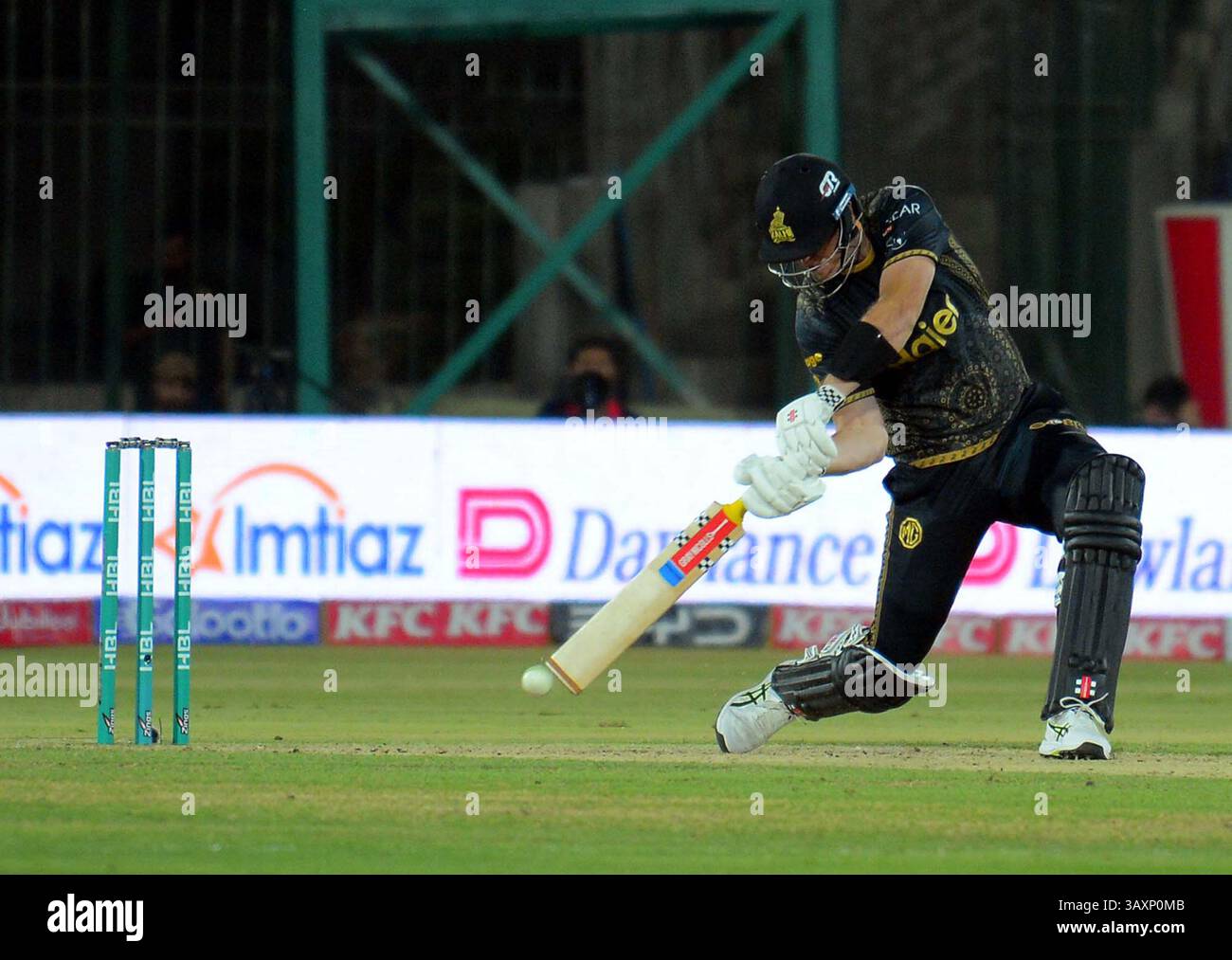 Players are in action during the Pakistan Super League (PSL- X) match between Peshawar Zalmi and ...