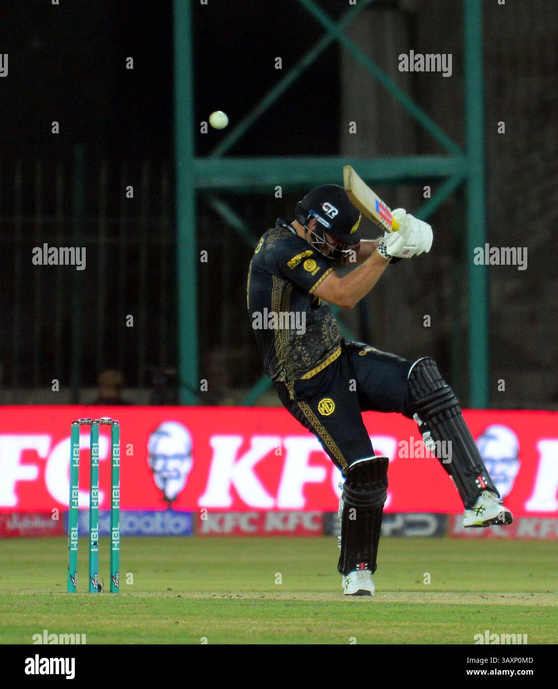 Players are in action during the Pakistan Super League (PSL- X) match ...
