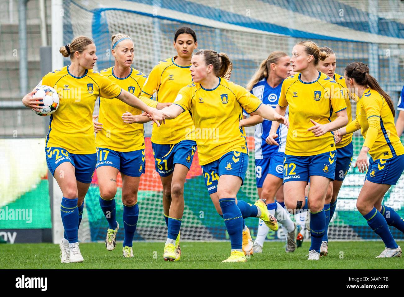 Odense, Denmark. 21st, April 2025. Mila Bischoff (37) of Broendby IF ...