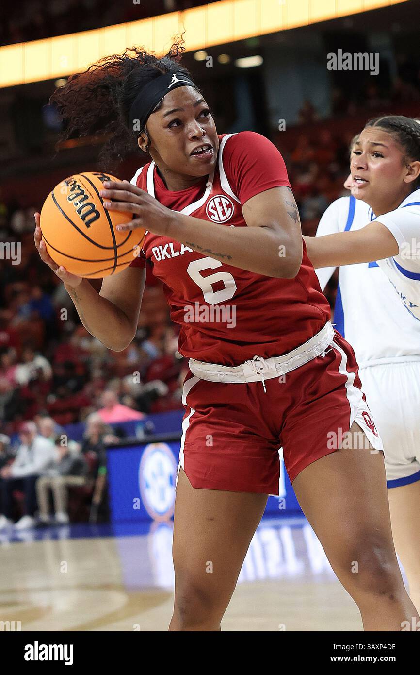 GREENVILLE, SC - MARCH 07: Oklahoma Sooners forward Sahara Williams (6 ...