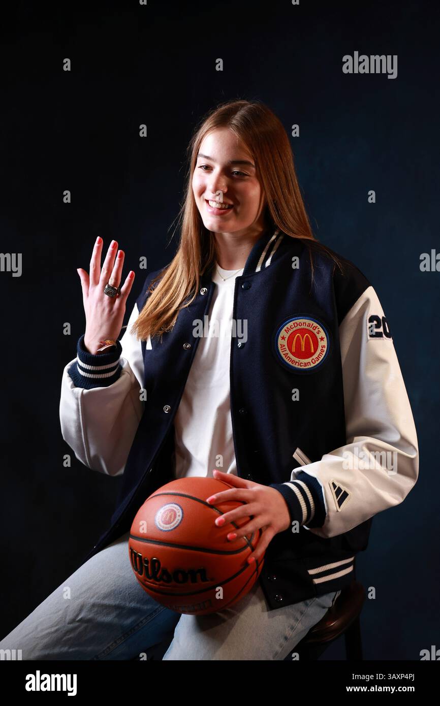 NEW YORK, NY - MARCH 30: McDonalds High School All American Alexandra ...