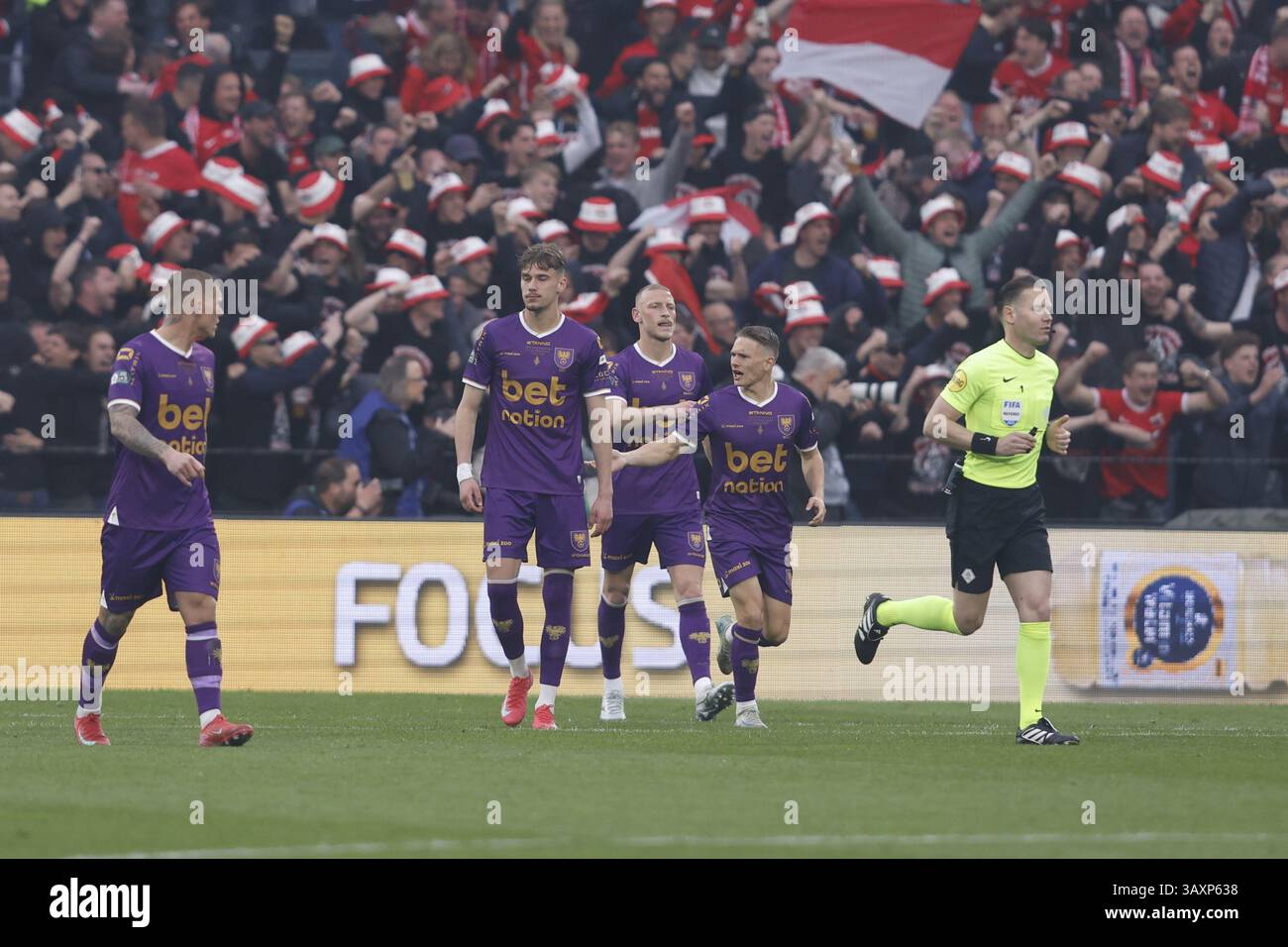 Rotterdam, Netherlands. 21st Apr, 2025. ROTTERDAM, 21-04-2025, Stadium De Kuip, season 2024/2025 ...