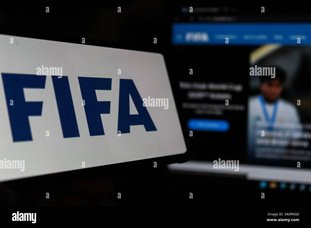 Indonesia. 21st Dec, 2024. In this photo illustration, a mobile phone ...