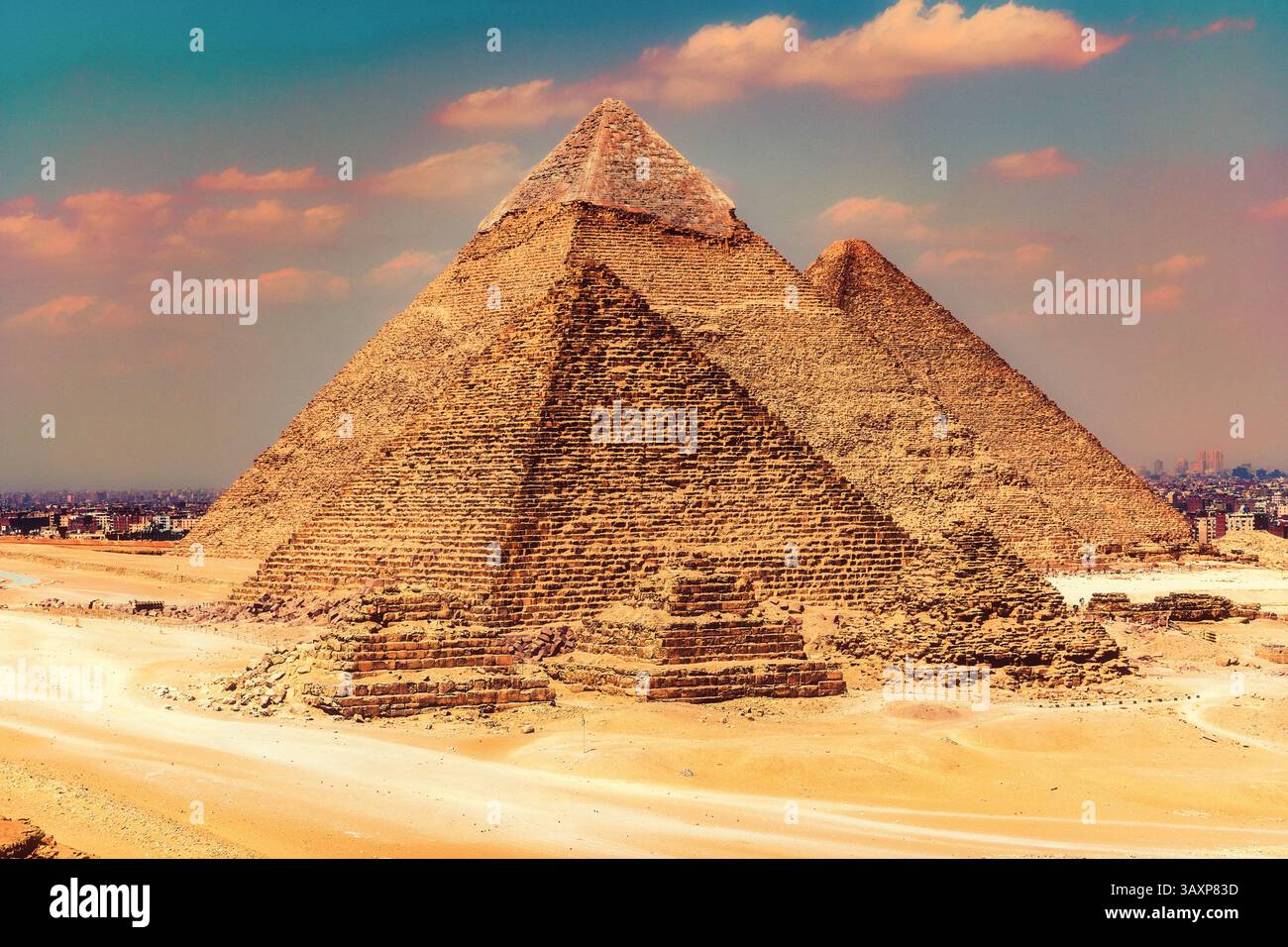 Pyramids of Giza Stock Photo - Alamy