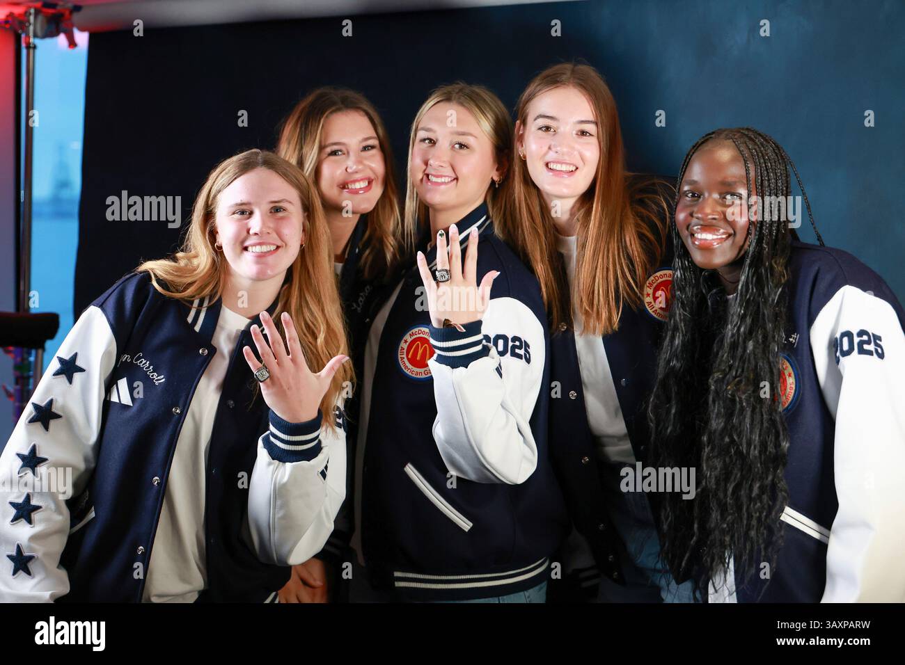 NEW YORK, NY - MARCH 30: From left to right McDonalds High School All ...