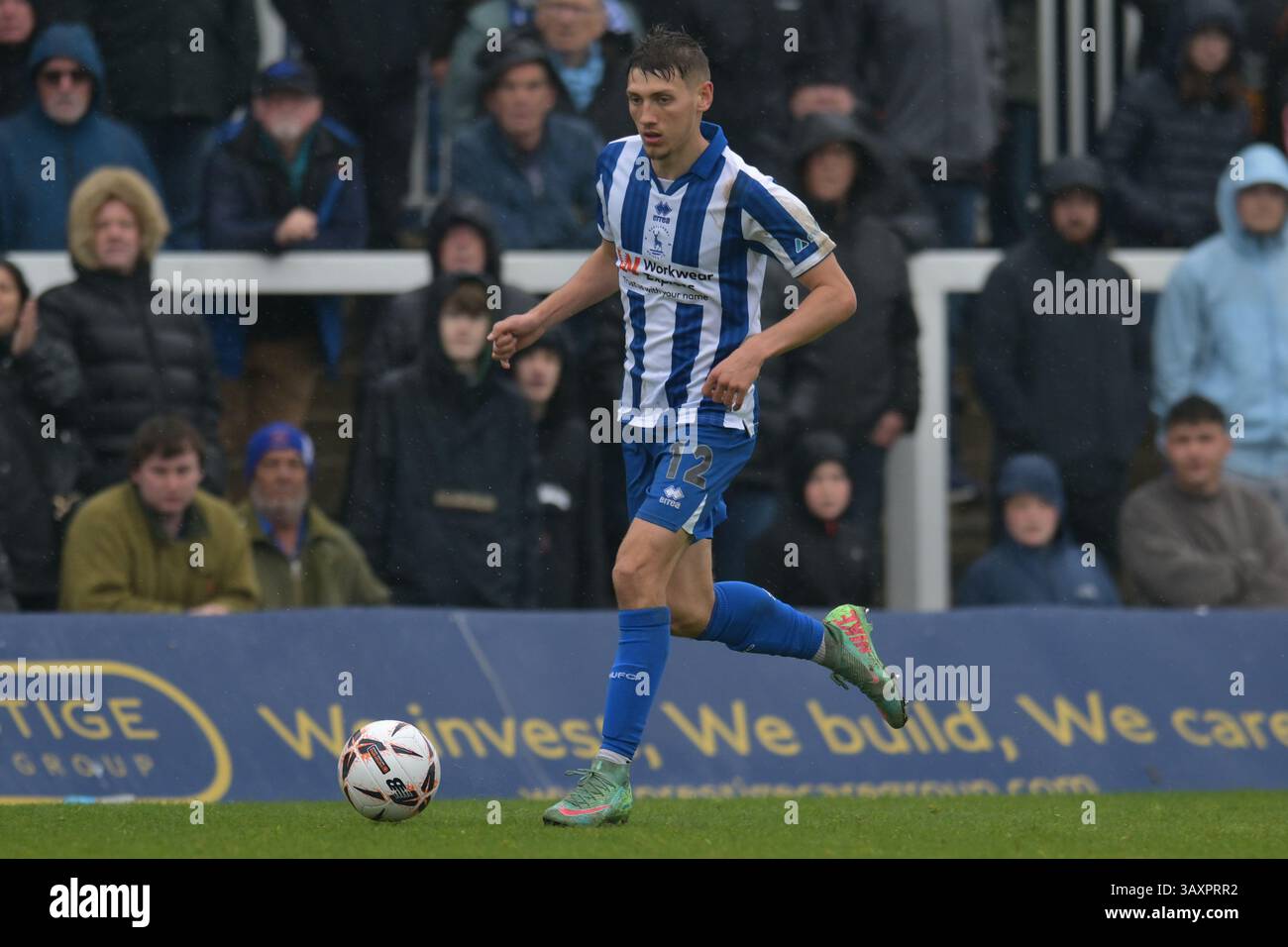 Hartlepool, UK. 21st Apr, 2025. Hartlepool United's Joe Grey during the ...