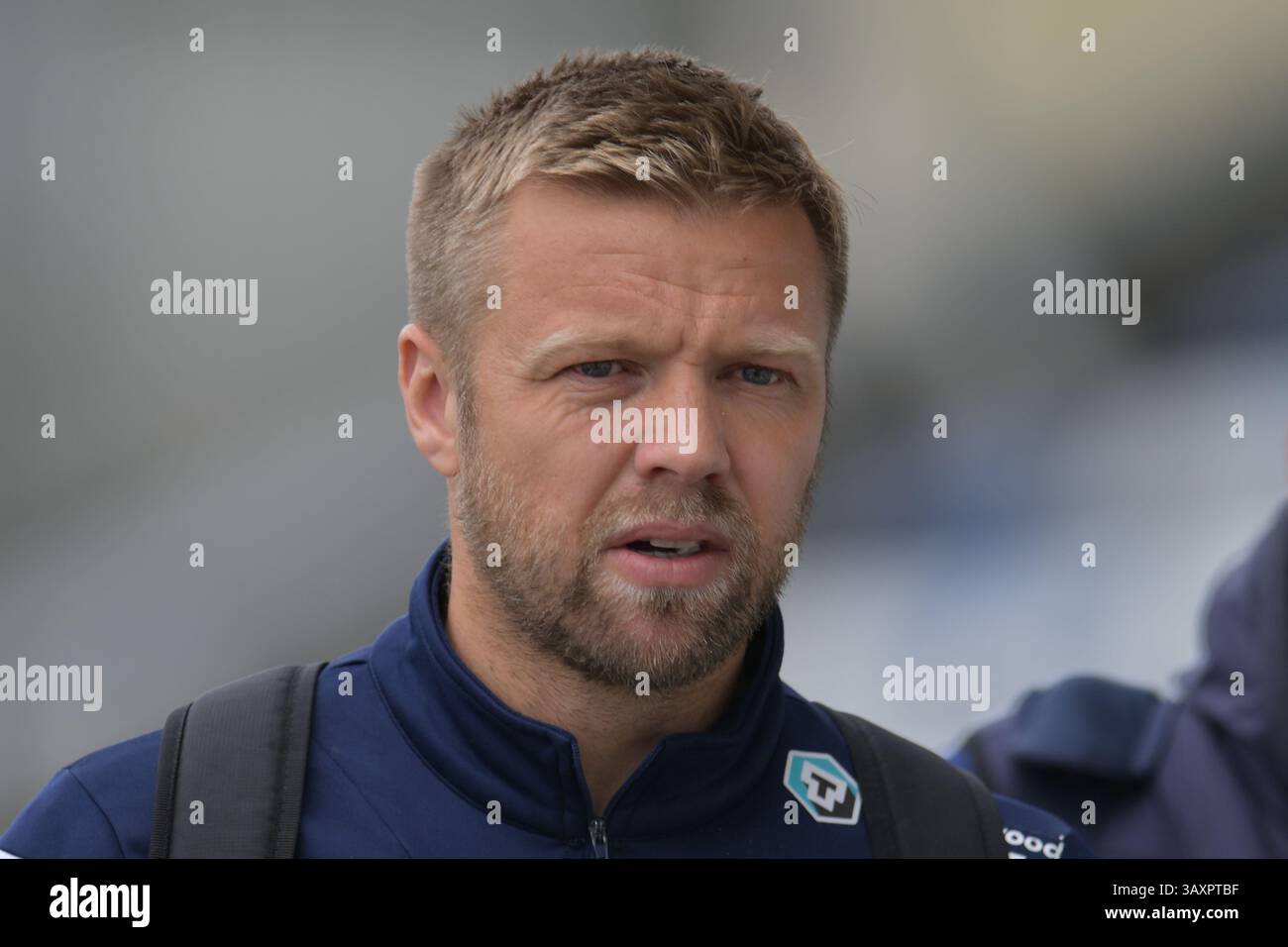 Hartlepool, UK. 21st Apr, 2025. Hartlepool United's Nicky Featherstone ...