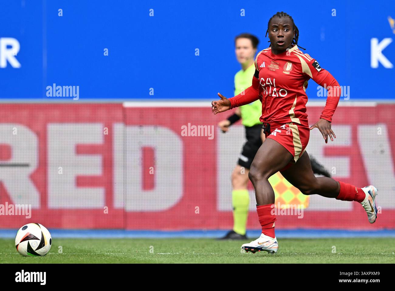 Leuven, Belgium. 21st Apr, 2025. Welma Fon (22) of Standard pictured ...