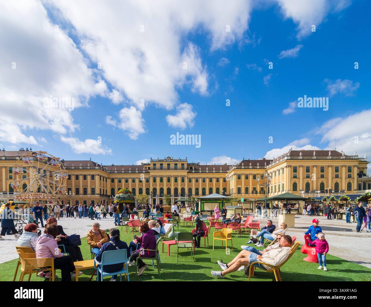 Vienna: Easter market at Schloss Schönbrunn Palace in 13. Hietzing ...