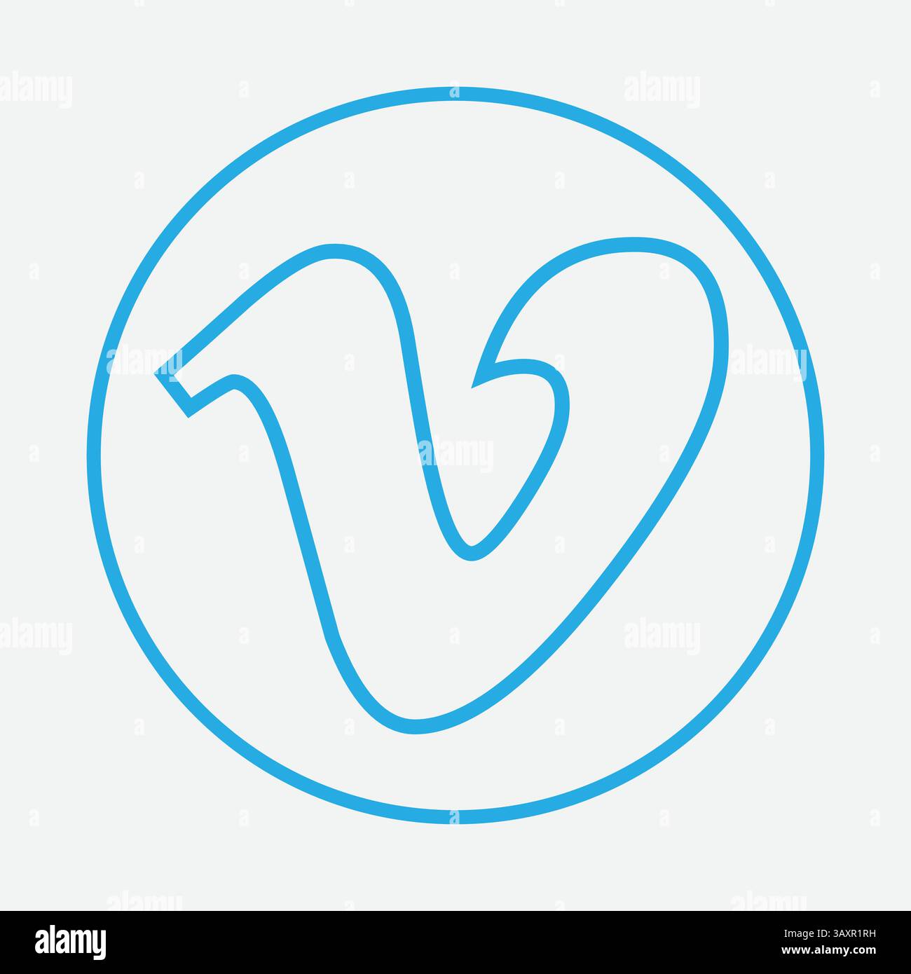 Vimeo Official icon and in Unique Blue Color icon Vector art Stock ...