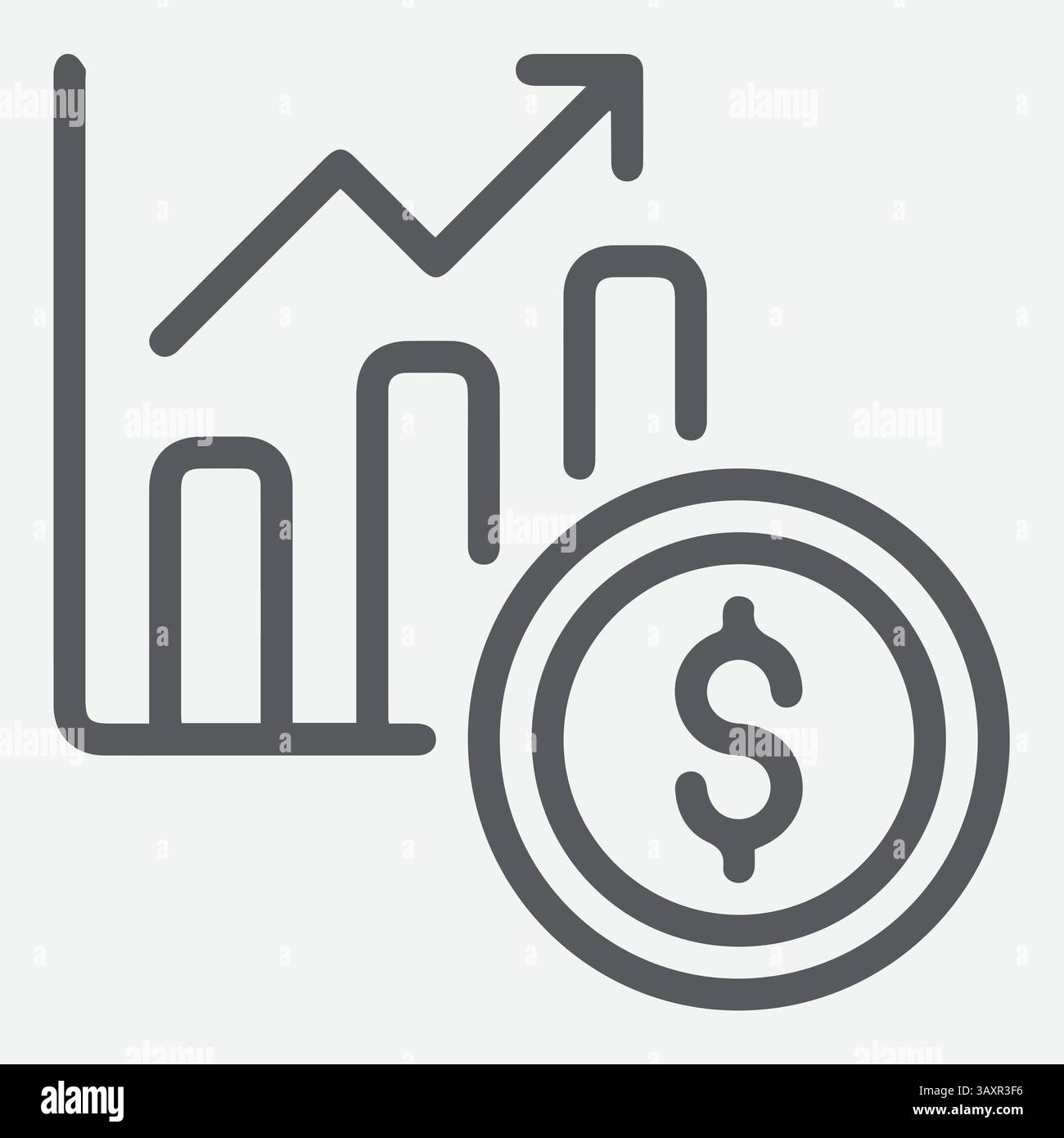Growth business icon, Investment icon. Icons symbol, and Premium quality graphic design elements ...