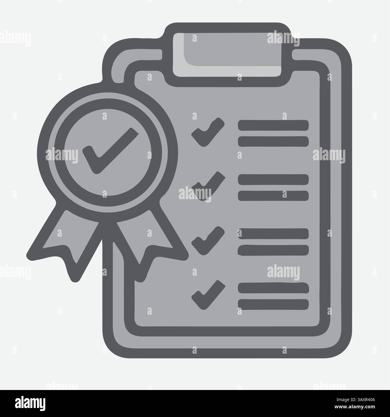 Vector certificate icon. Achievement, award, grant, diploma concepts ...