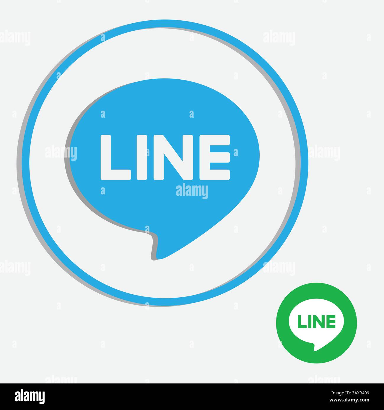 Line Official icon and in Unique Blue Color icon Vector art Stock ...