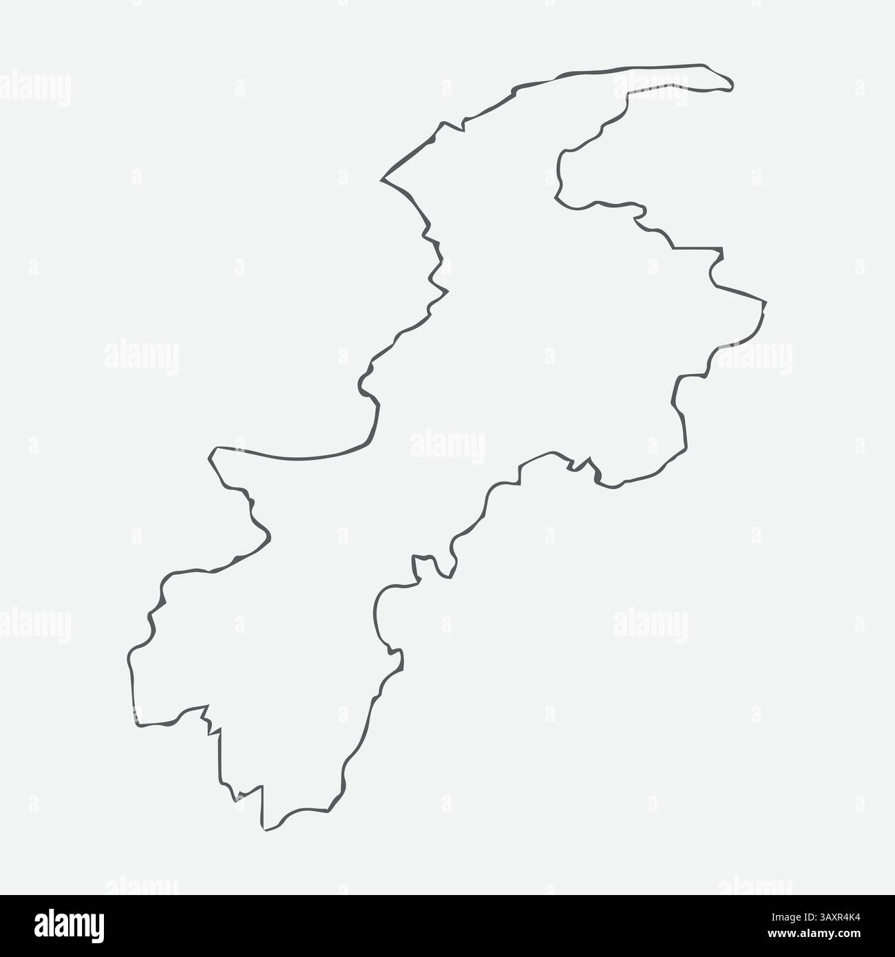 Pakistan political map hi-res stock photography and images - Alamy