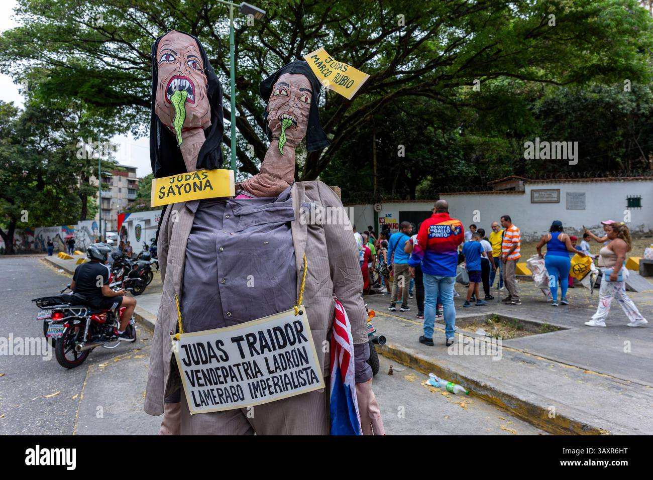 Traditional burning of Judas, on Easter Sunday, during Holy Week in the ...