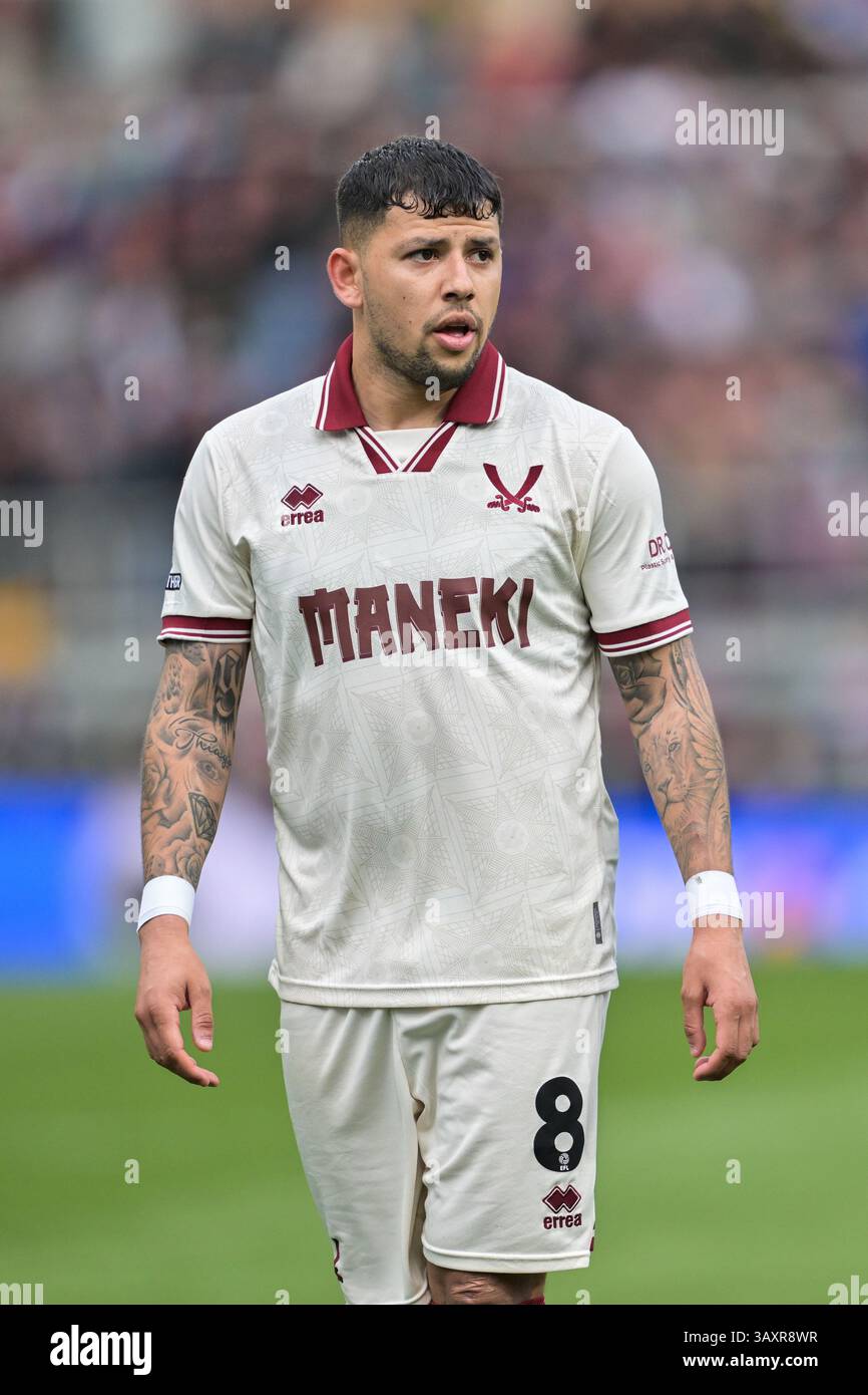 Turf Moor, Burnley, Lancashire, UK. 21st Apr, 2025. EFL Championship Football, Burnley versus ...