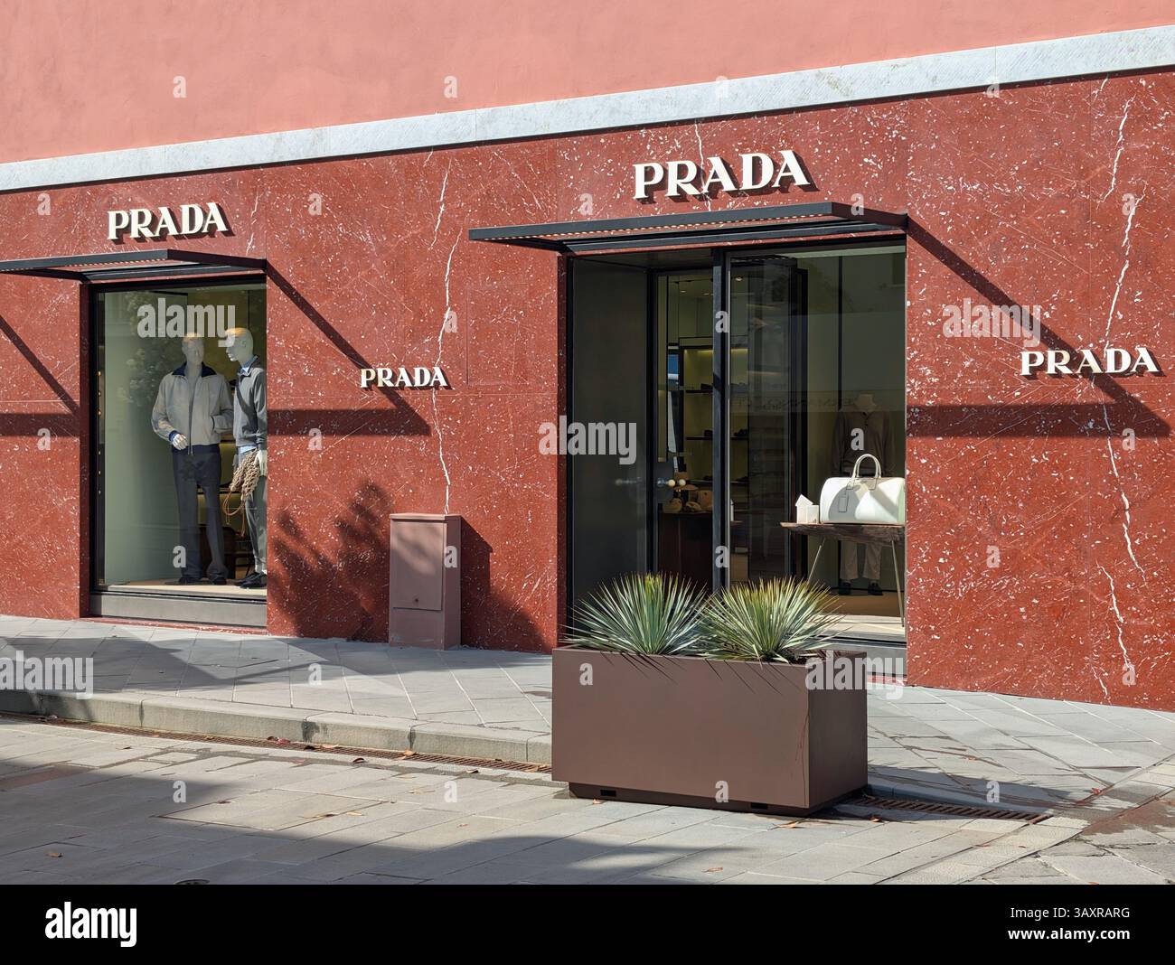 Prada flagship store in Forte dei Marmi, Lucca, Italy Stock Photo - Alamy