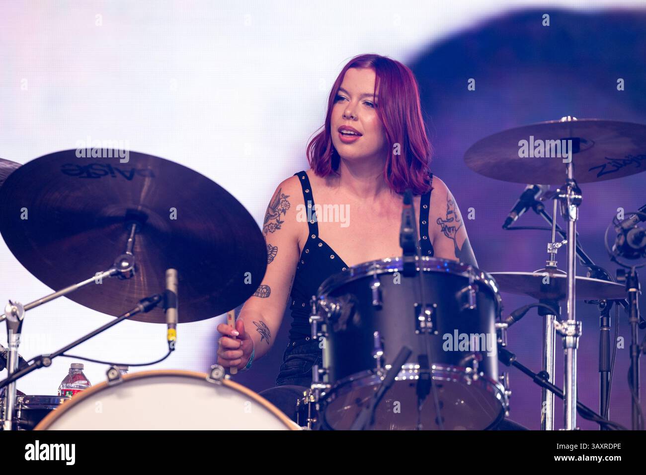 Indio, USA. 20th Apr, 2025. Eliza Enman-McDaniel of The Beaches during ...