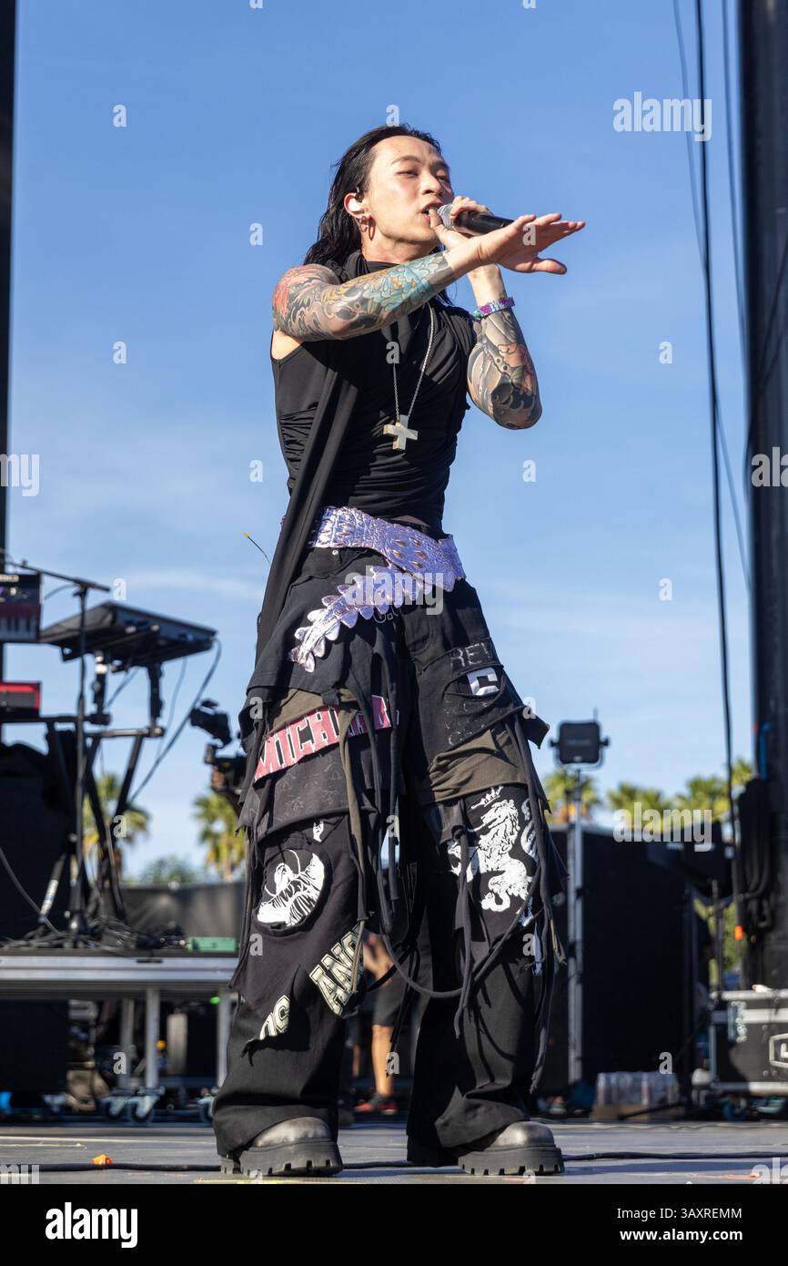 Indio, USA. 20th Apr, 2025. Musician Keshi (Casey Thai Luong) during ...