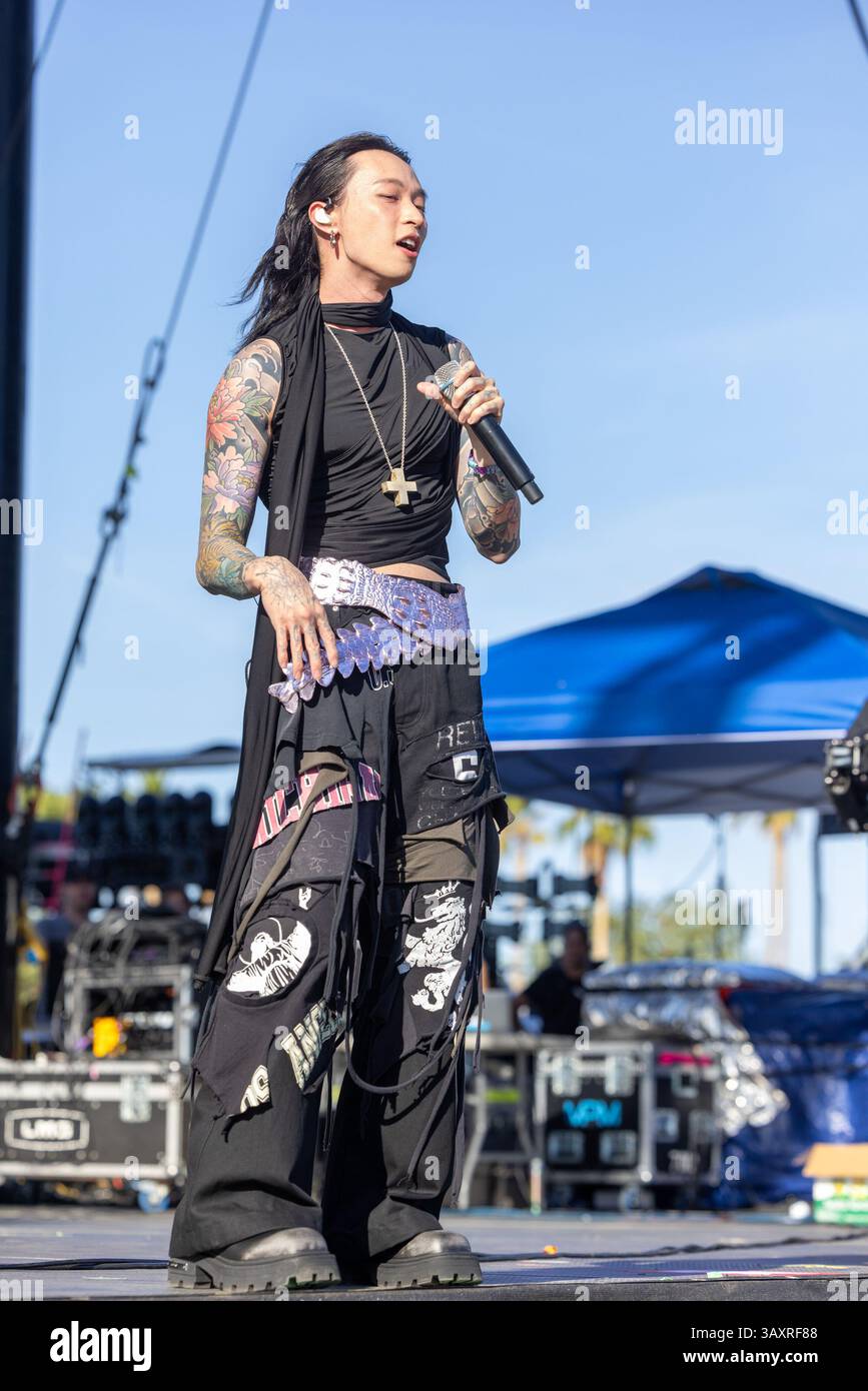 Indio, USA. 20th Apr, 2025. Musician Keshi (Casey Thai Luong) during ...