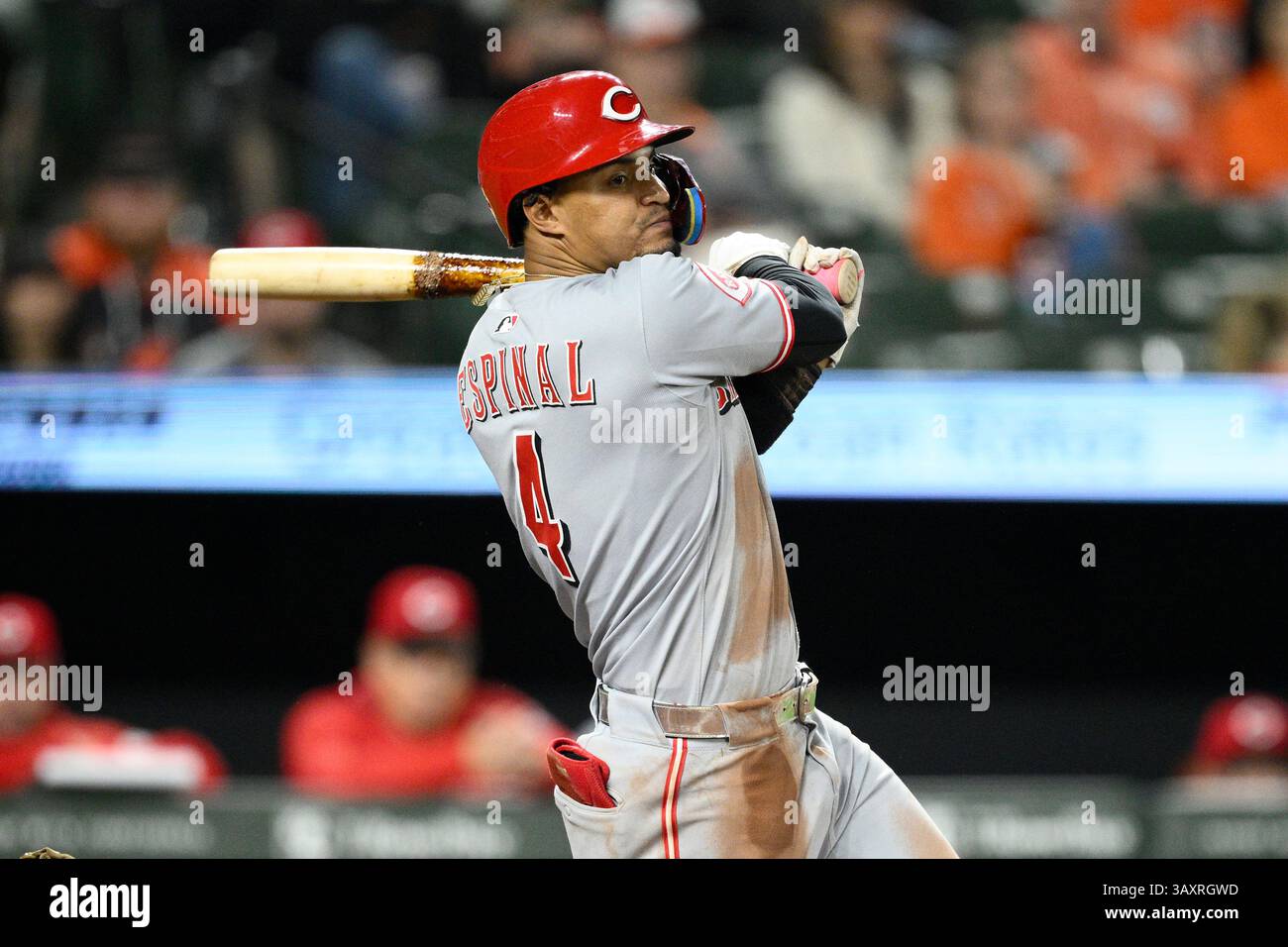 Cincinnati Reds' Santiago Espinal in action during a baseball game ...