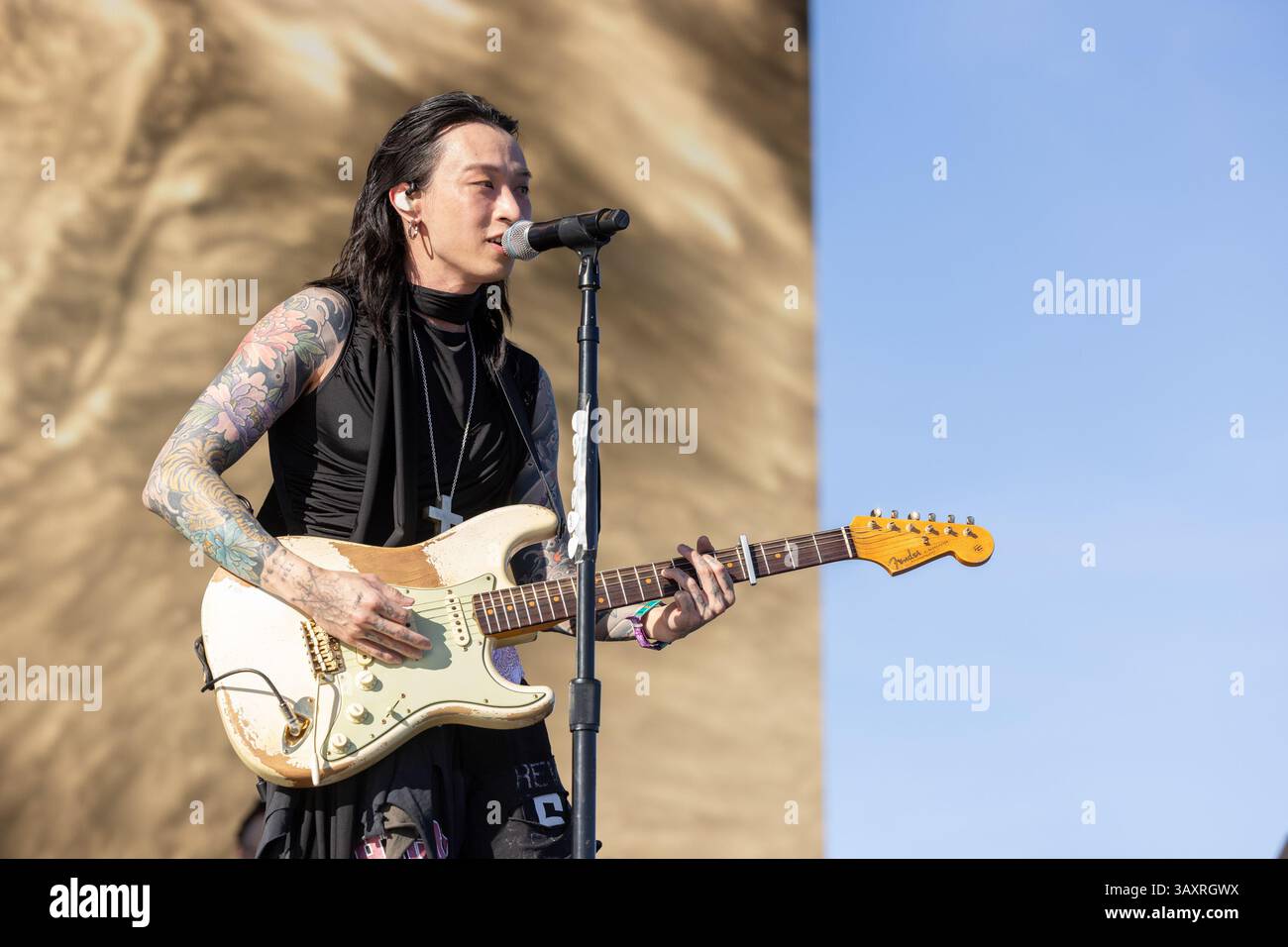 Musician Keshi (Casey Thai Luong) during the Coachella Music Festival ...