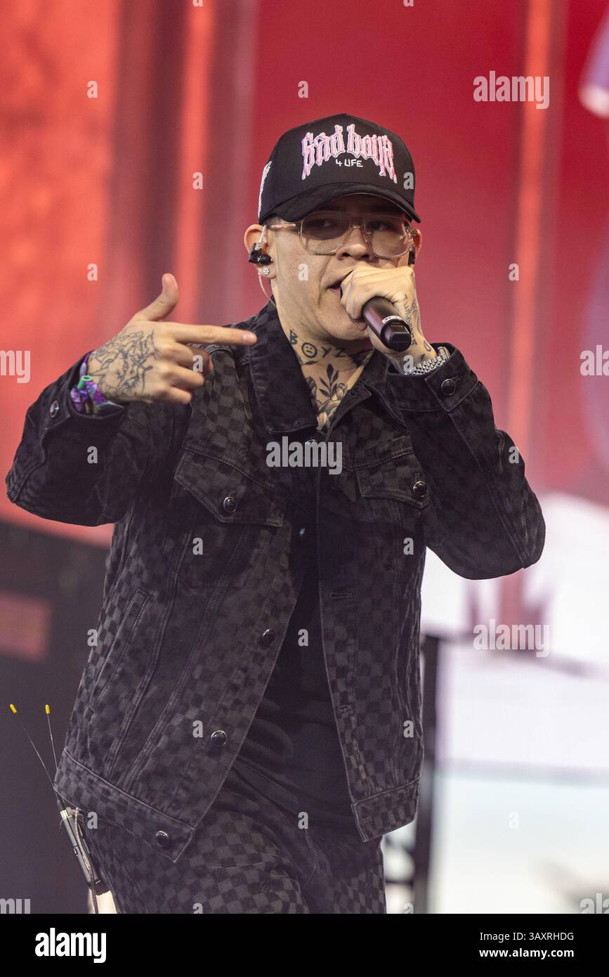 Indio, USA. 20th Apr, 2025. Singer Junior H (Antonio Herrera Perez ...