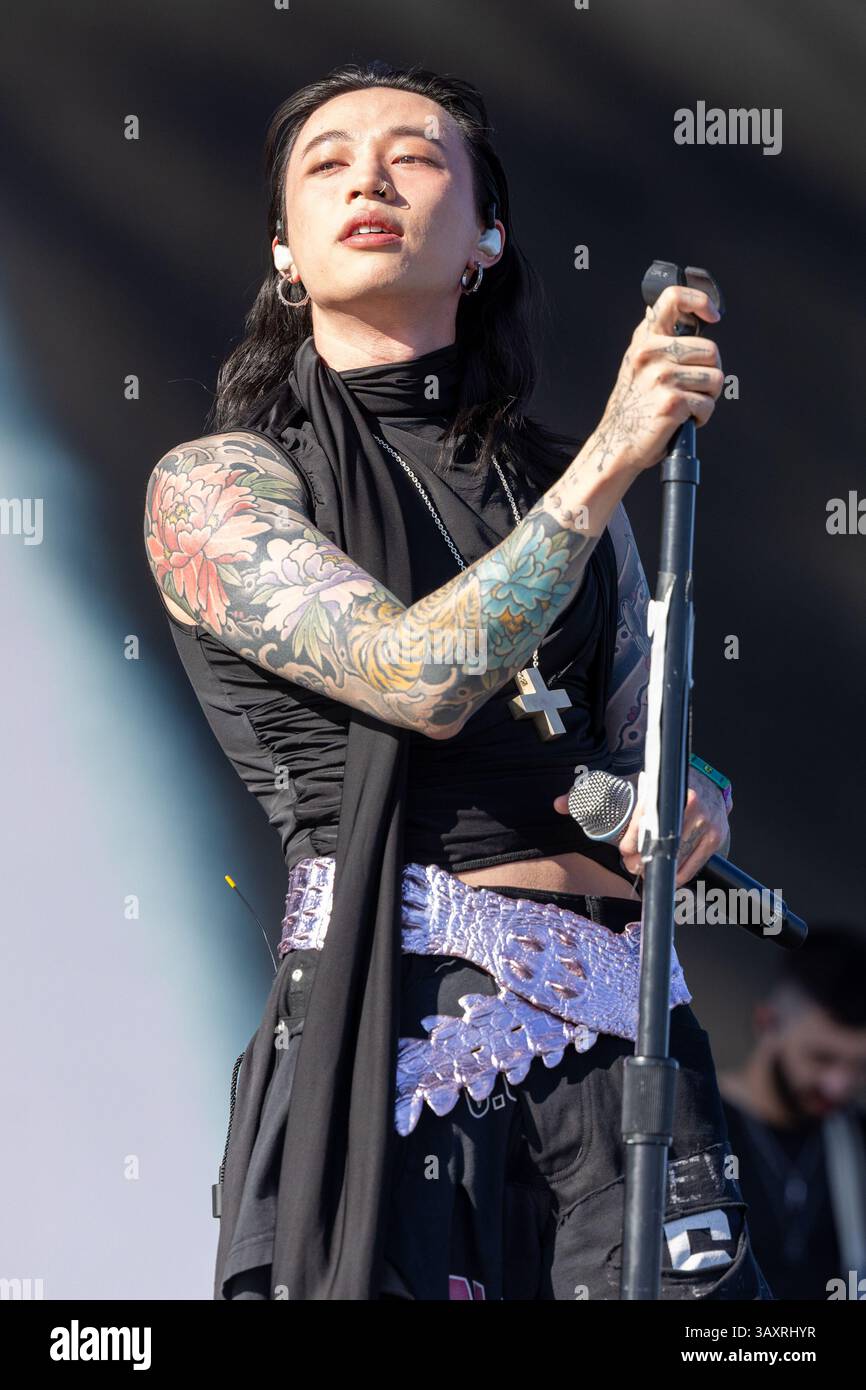 Musician Keshi (Casey Thai Luong) during the Coachella Music Festival ...