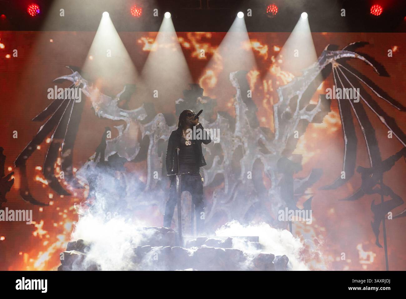 Indio, USA. 20th Apr, 2025. Rapper Rema (Divine Ikubor) during the ...