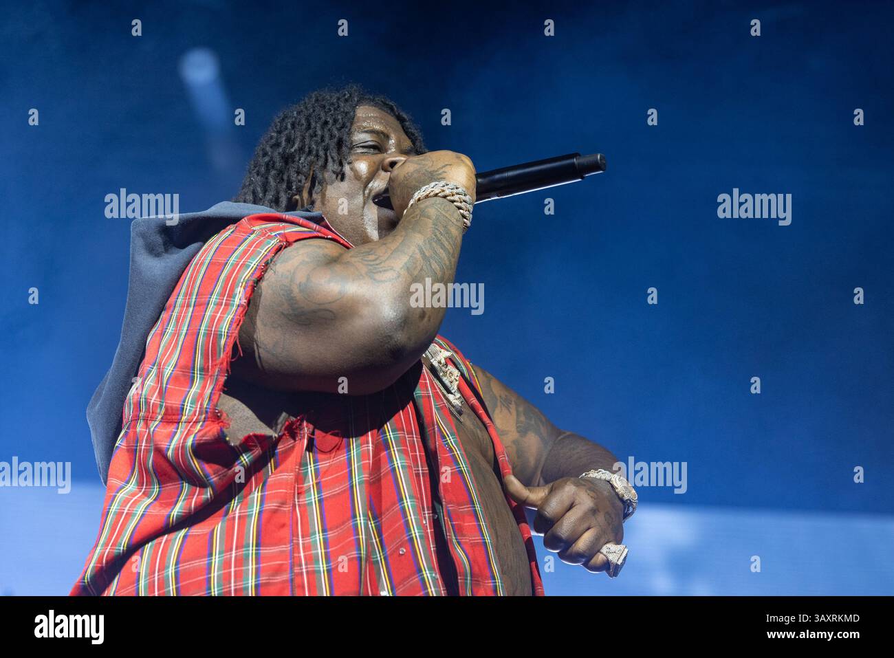 Indio, USA. 20th Apr, 2025. Rapper BigXthaPlug (Xavier Landum) during ...