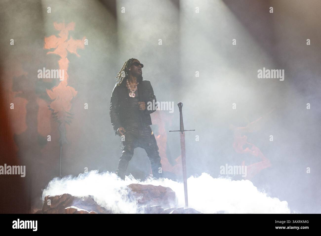 Indio, USA. 20th Apr, 2025. Rapper Rema (Divine Ikubor) during the ...