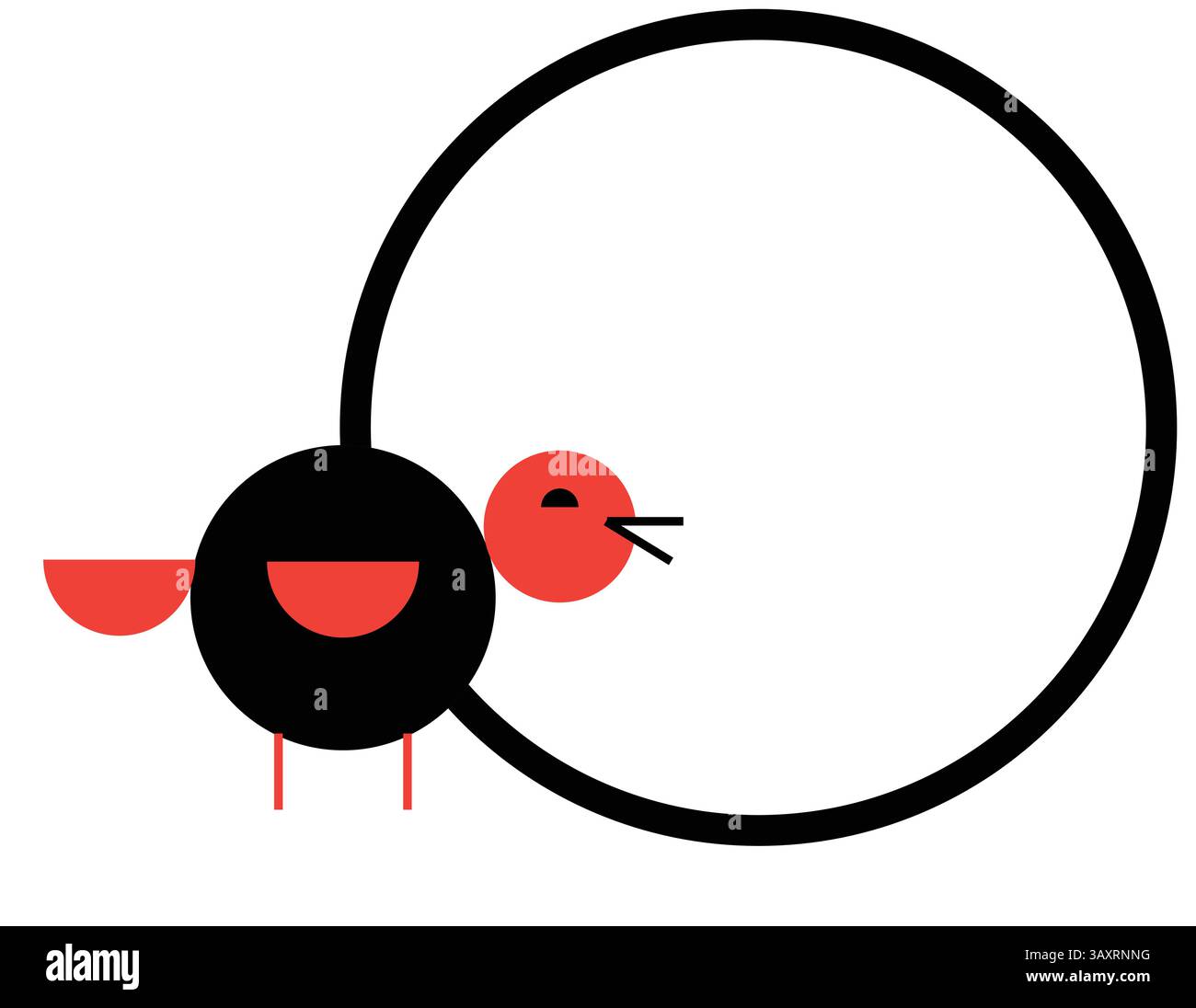 Cut out funny bird Stock Vector Images - Alamy