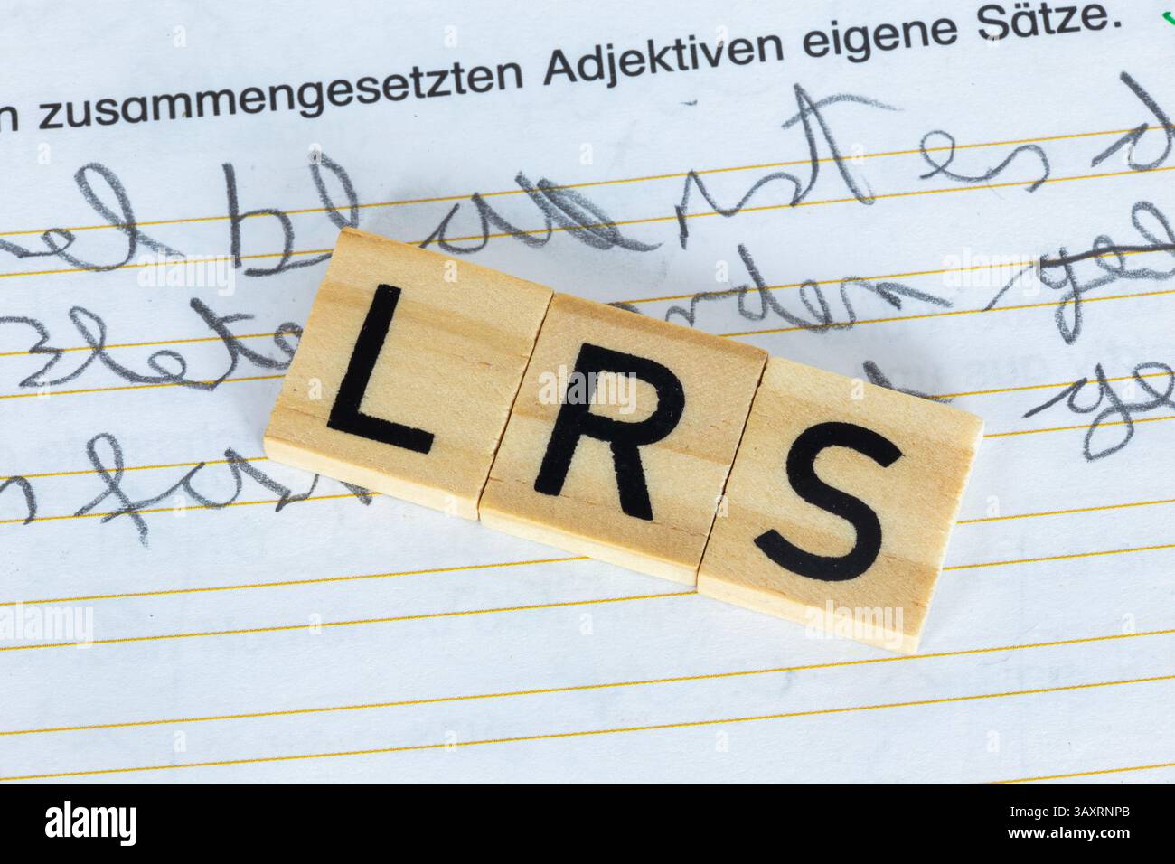 LRS symbol image: The letters LRS (reading and spelling disorder) are ...