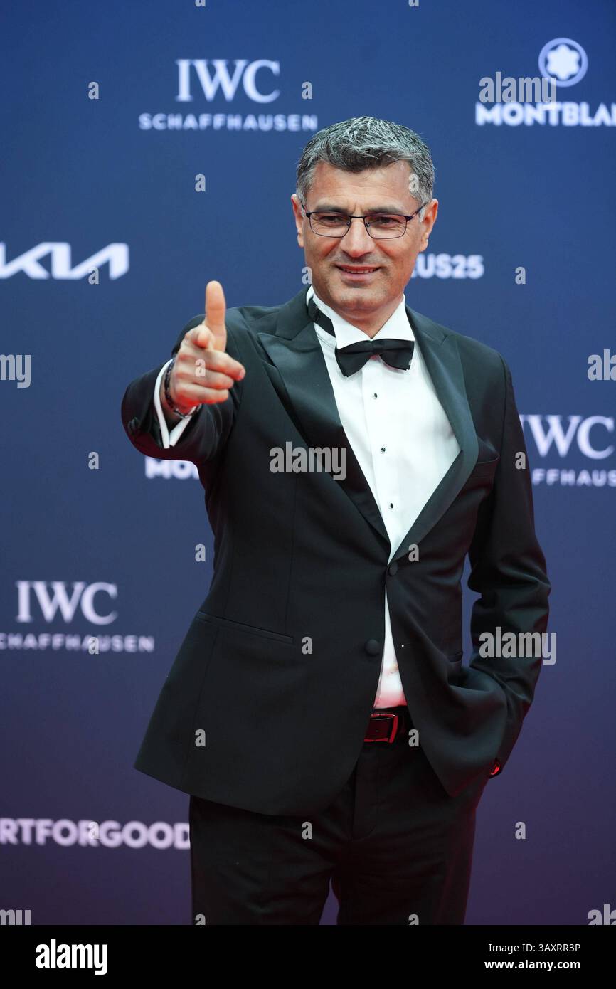 Madrid, Spain. 21st Apr, 2025. Yusuf Dike at photocall for Laureus ...