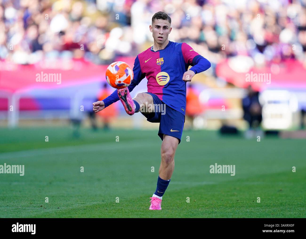 Barcelona, Spain. 19th Apr, 2025. Fermin Lopez of FC Barcelona during ...