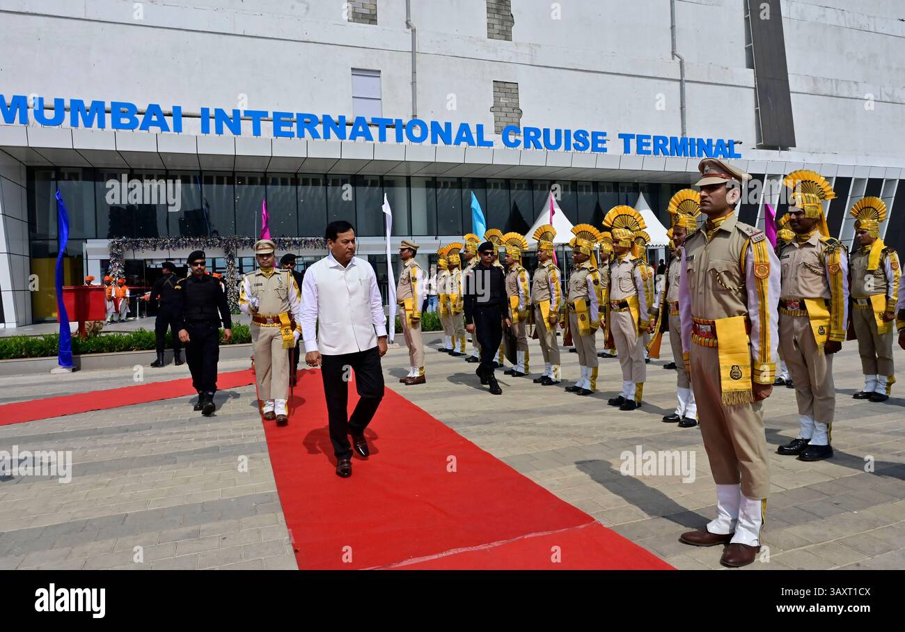 Mumbai, India. 21st Apr, 2025. MUMBAI, INDIA - APRIL 21: Union Minister of Ports, Shipping and ...