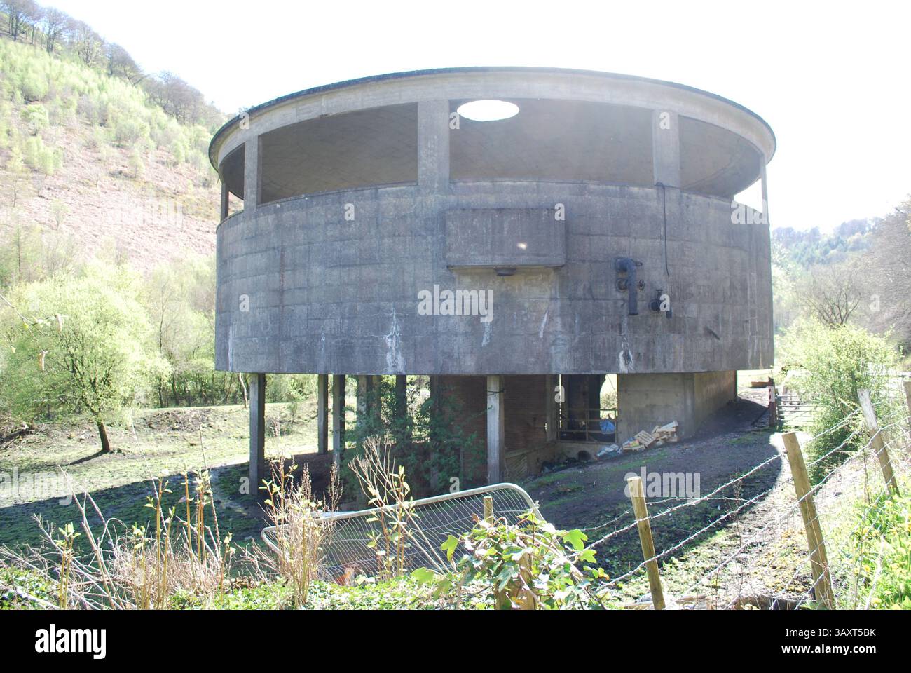 View of old disused Hafodyrynys Colliery Coal Washery Stock Photo - Alamy