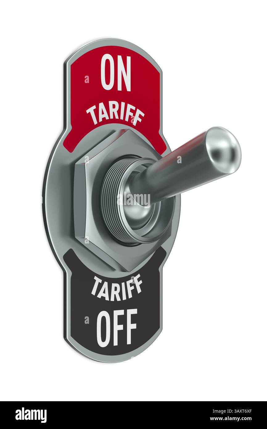 Toggle switch on white background. Isolated 3D illustration Stock Photo ...