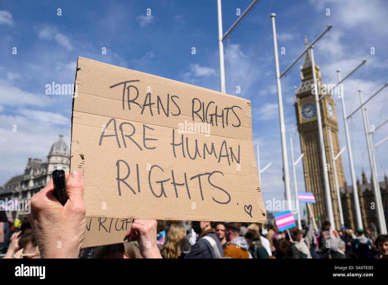 Trans rights protesters gathered in Parliament Square to demonstrate ...