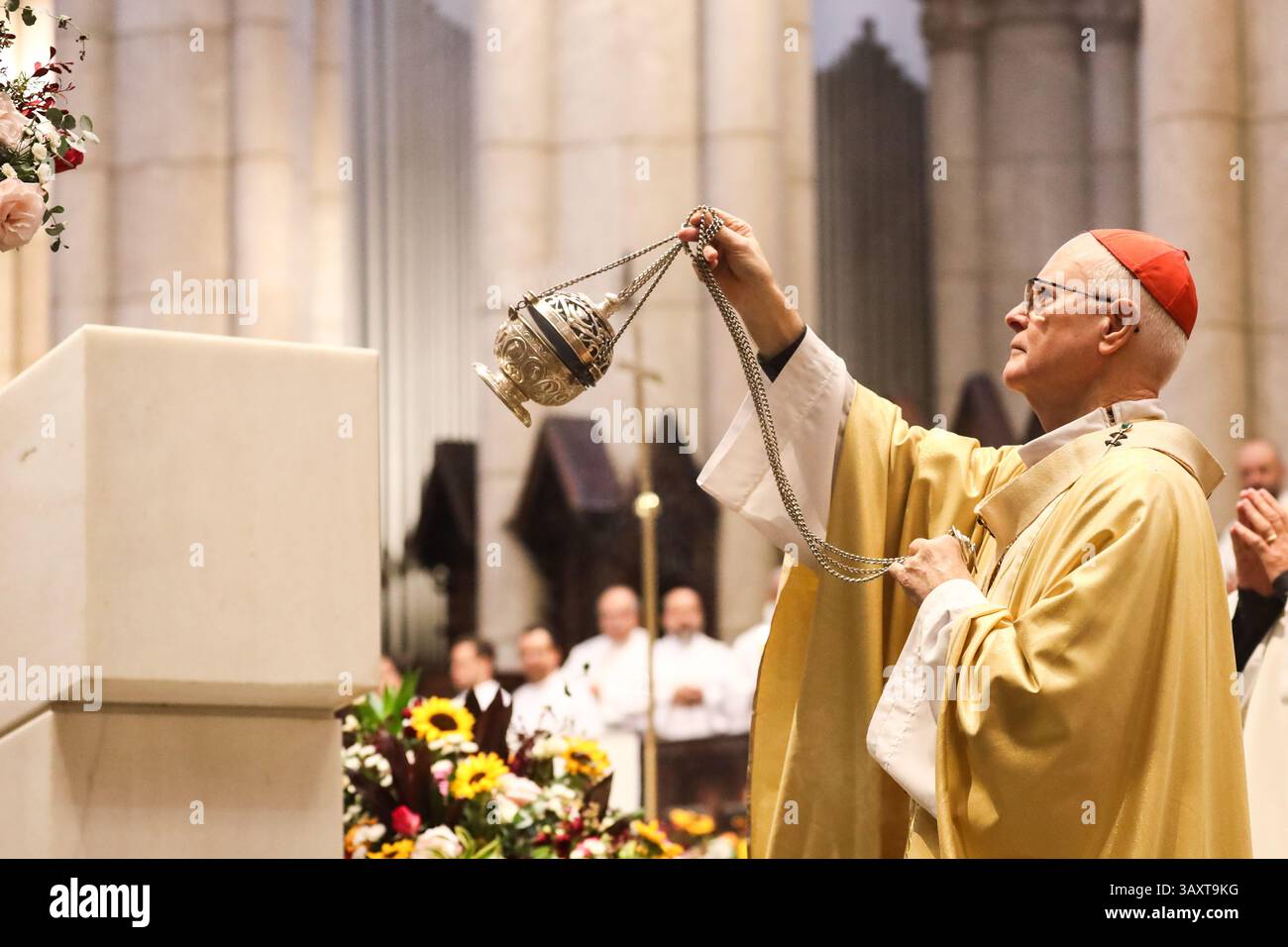 Mass in honor of Pope Francis, celebrated by Cardinal Odilo Pedro ...