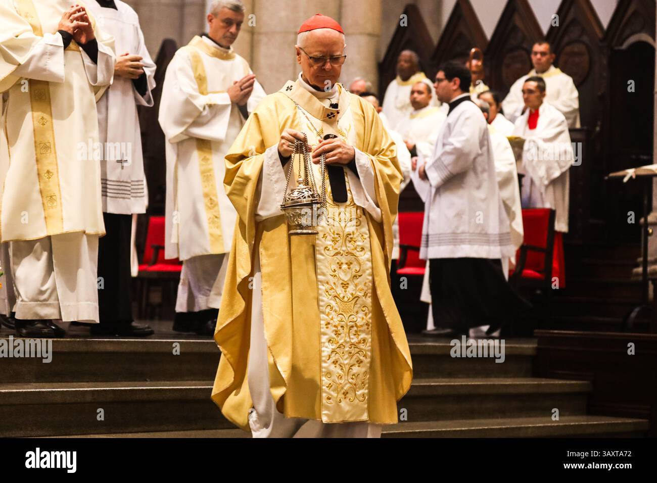 Mass in honor of Pope Francis, celebrated by Cardinal Odilo Pedro ...