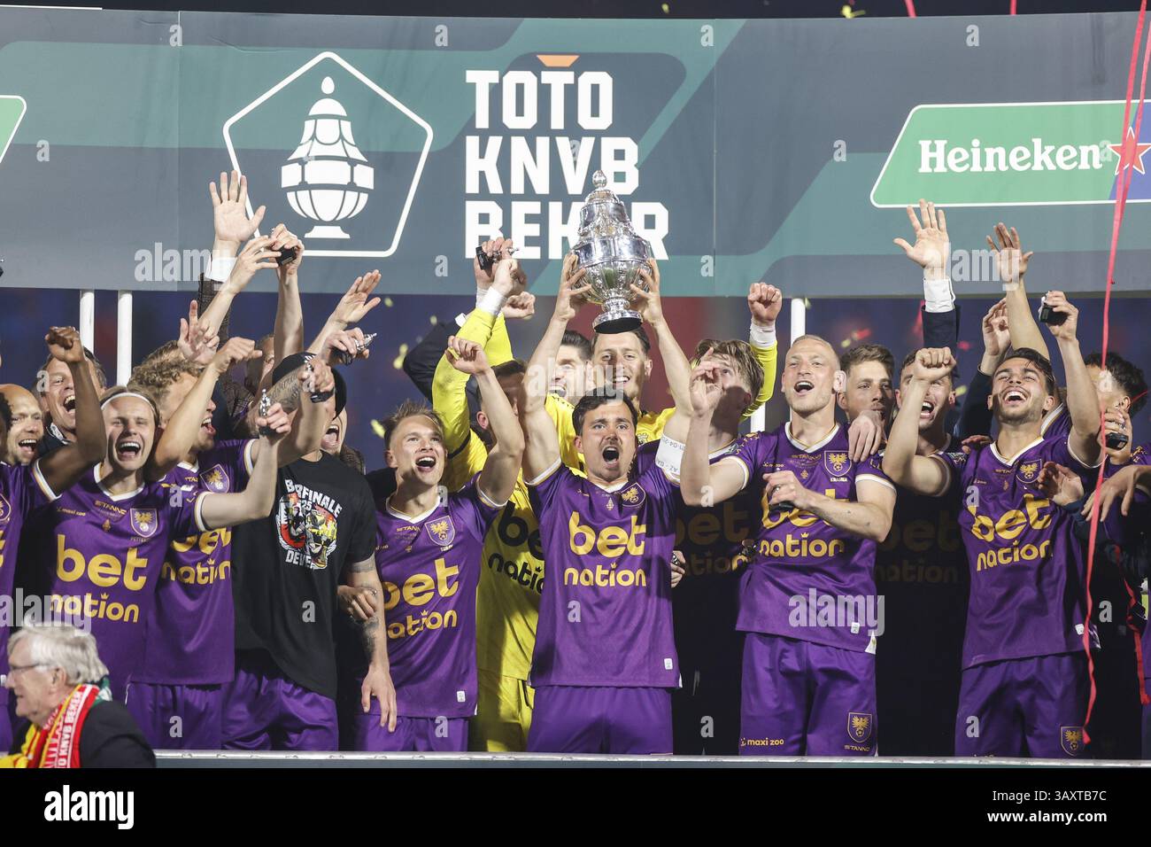 Rotterdam, Netherlands. 21st Apr, 2025. ROTTERDAM, 21-04-2025, Stadium ...