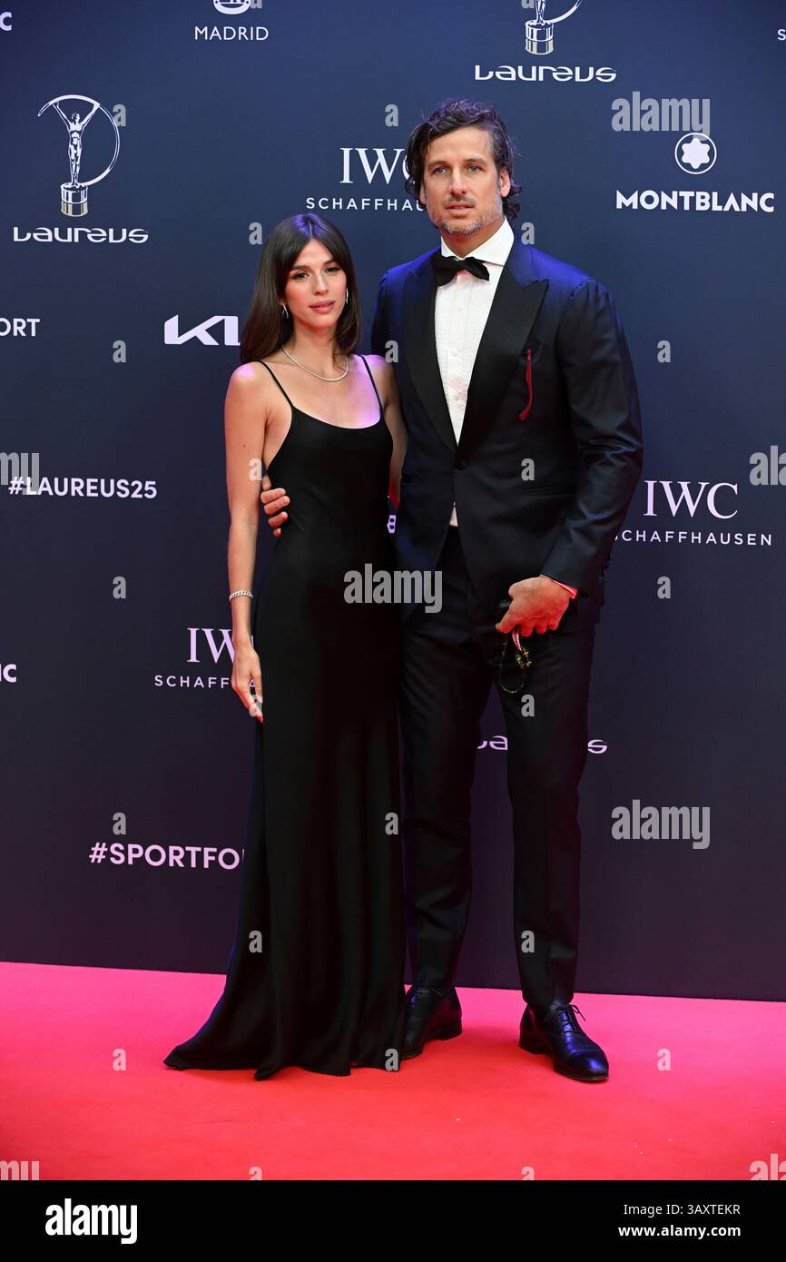 Sandra Gago and Feliciano López during the Laureus 2025 Awards ceremony ...