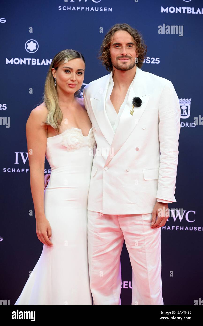 Paula Badosa and Stefanos Tsitsipas during the Laureus 2025 Awards ...