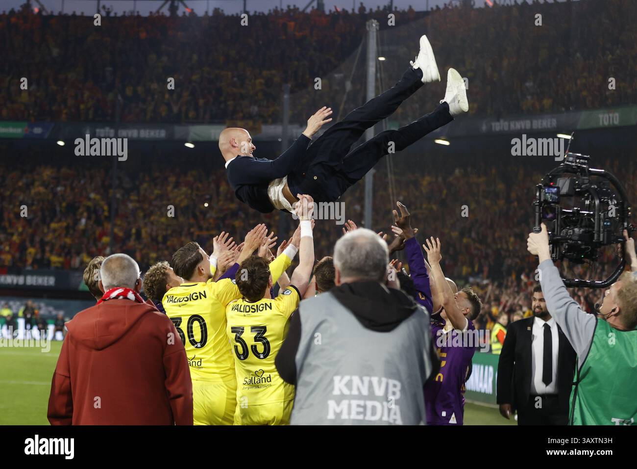 Rotterdam, Netherlands. 21st Apr, 2025. ROTTERDAM, 21-04-2025, Stadium ...