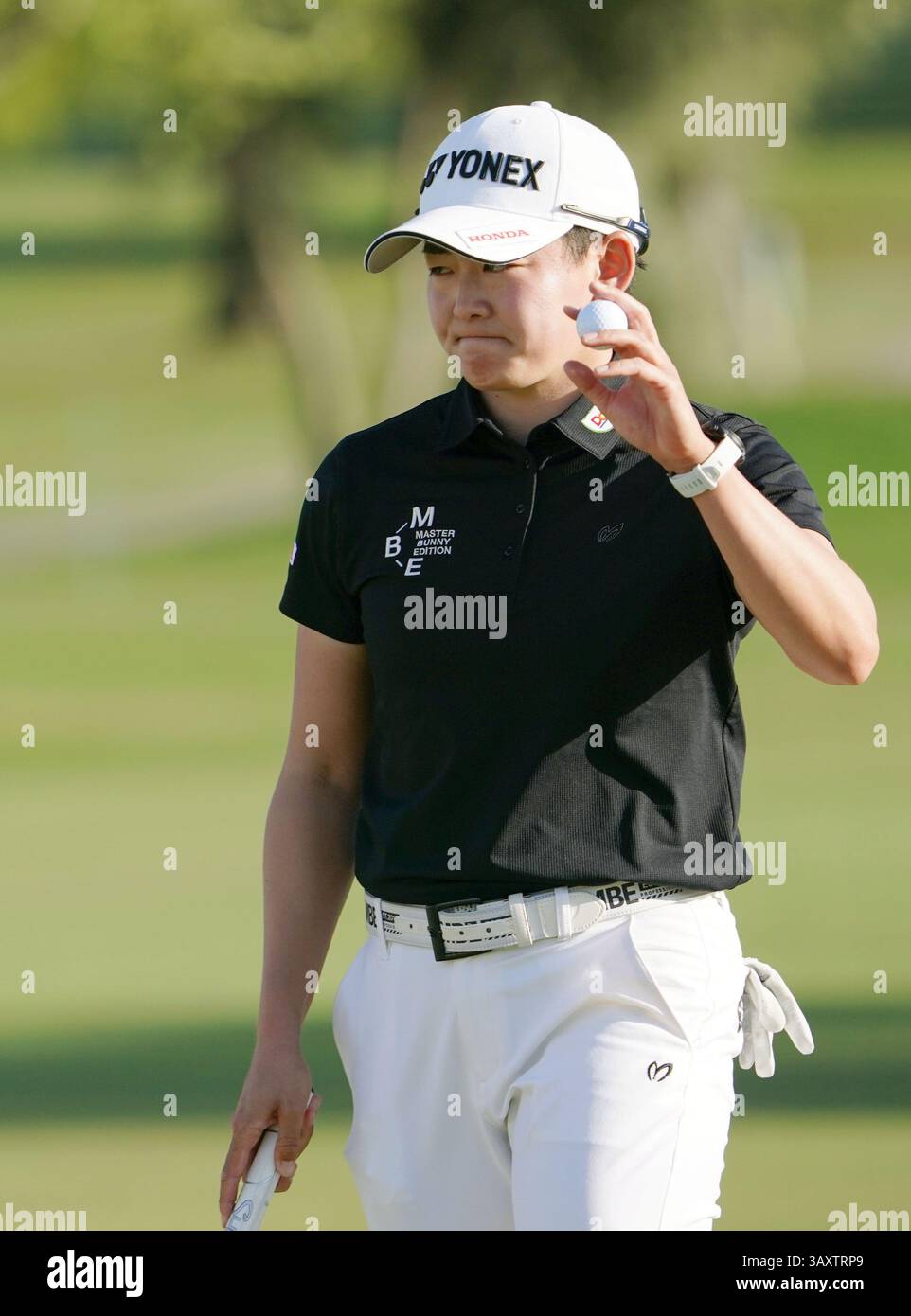 Akie Iwai of Japan is pictured after finishing the final round of the ...